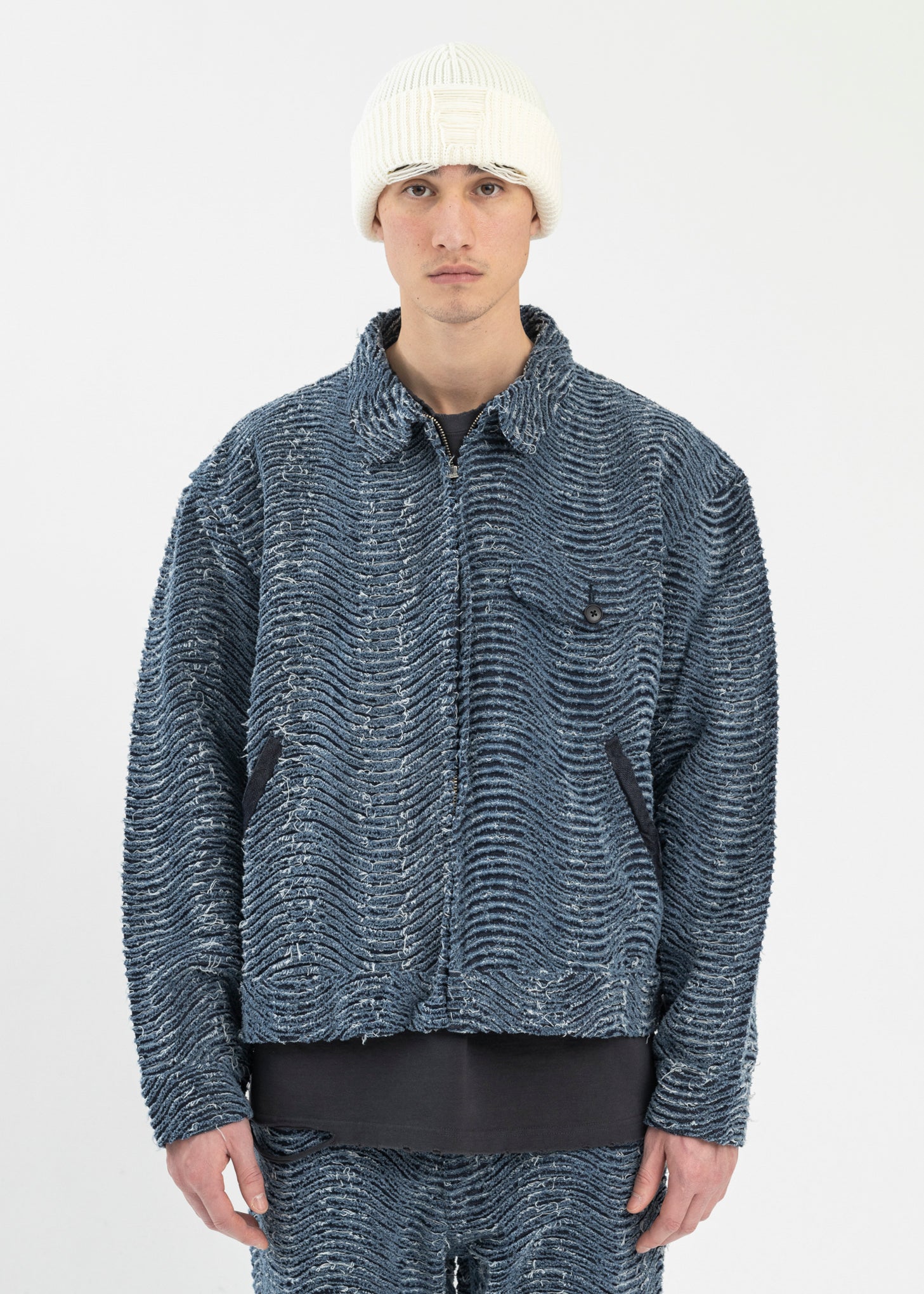 Blue Wave Denim Jacket – 017 Shop