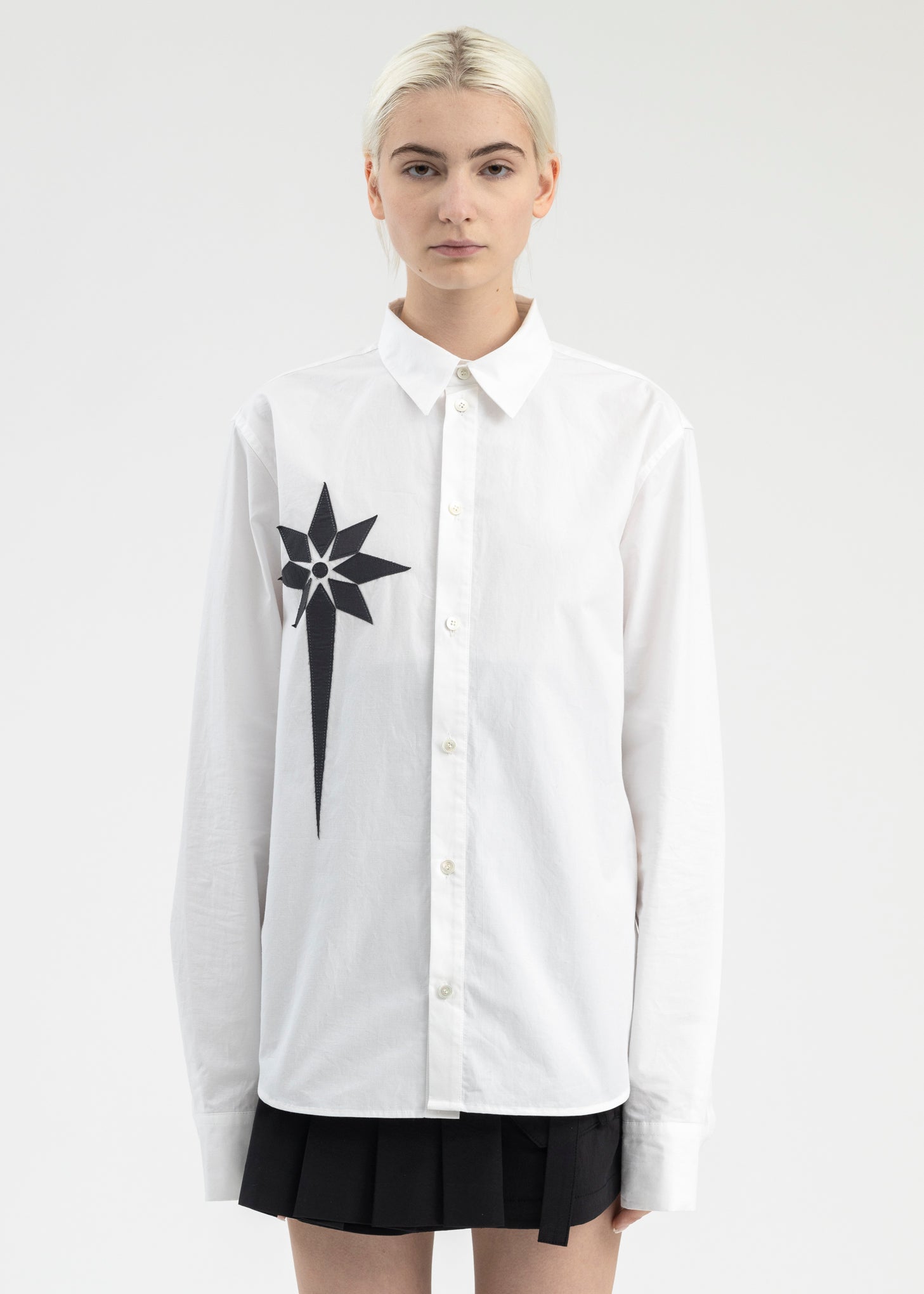 WHITE ORIGAMI PATCH SHIRT – 017 Shop