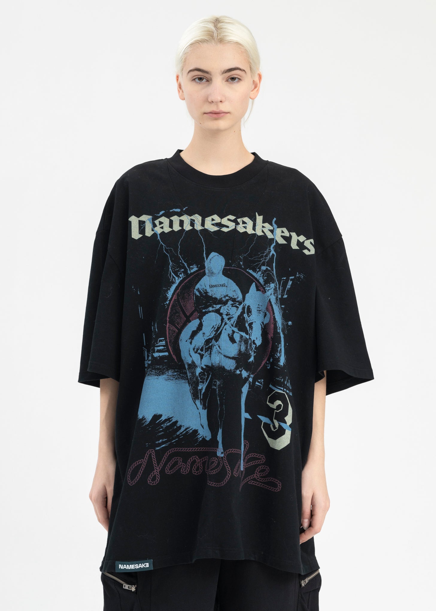 EUPHORIC BLACK MAYO OVERSIZED FLETCHER TEE – 017 Shop