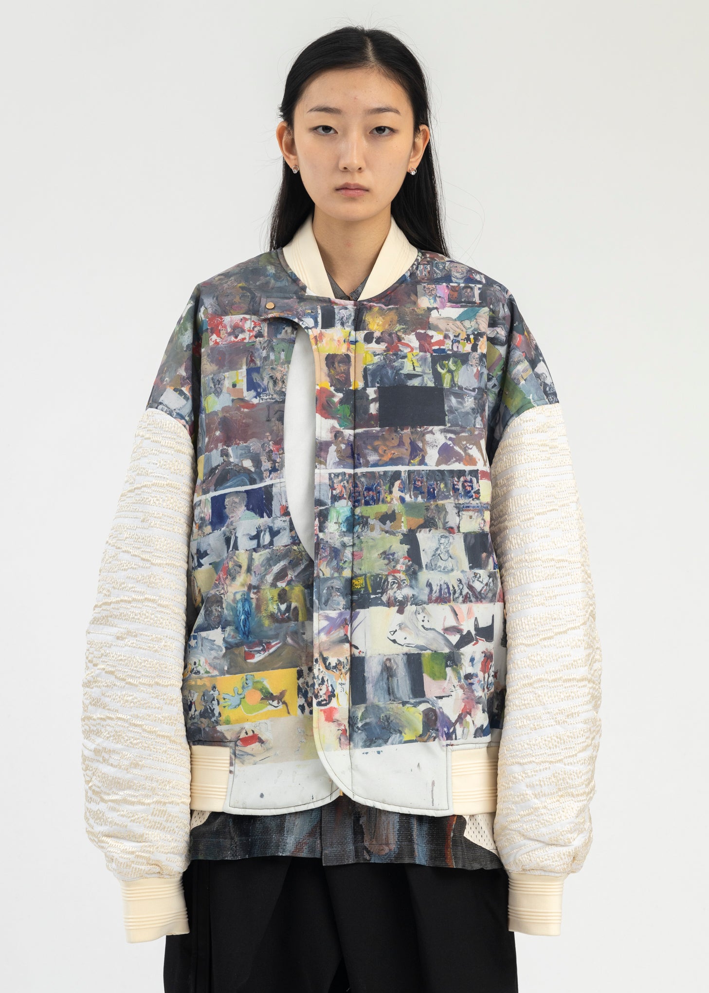 MULTICOLOR HOLIDAY PADDED BOMBER JACKET ARTIST EDITION – 017 Shop