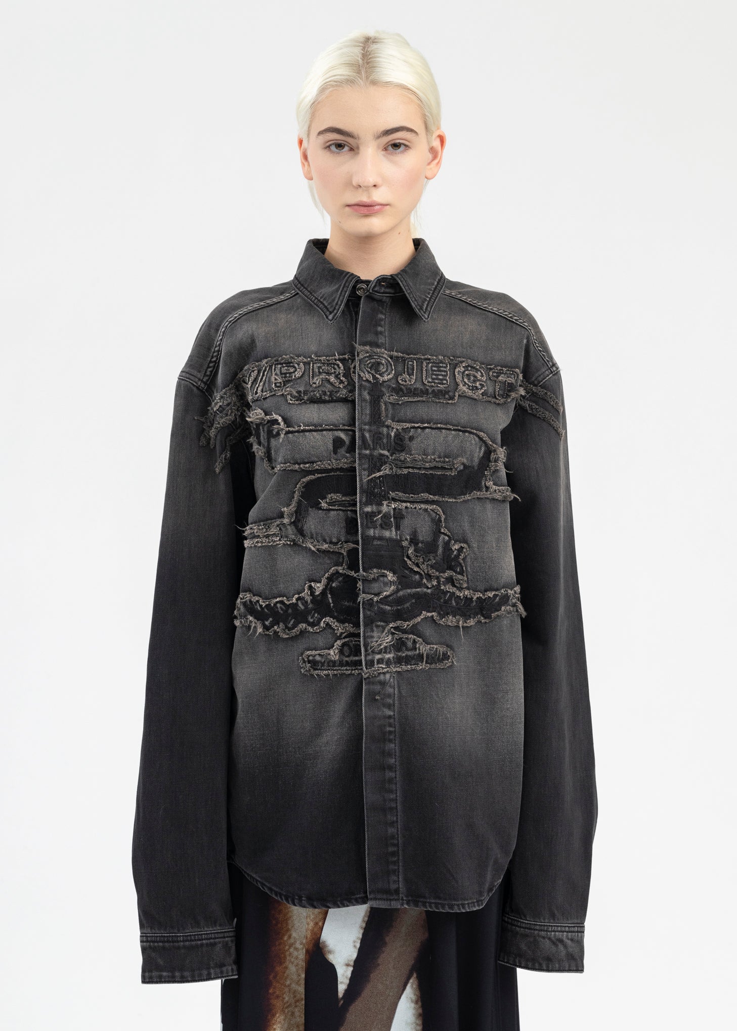 BLACK PARIS' BEST PATCH DENIM SHIRT – 017 Shop