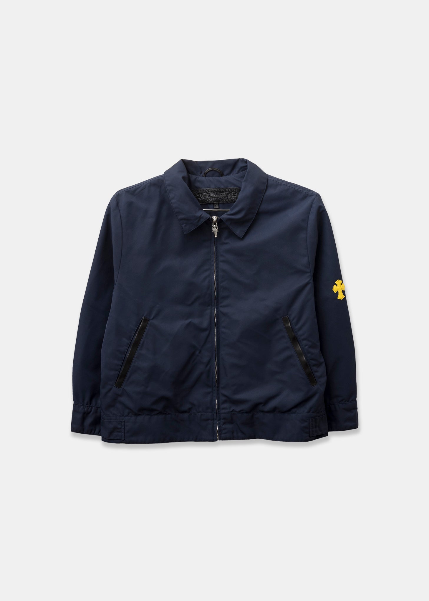 Chrome Hearts Navy Yellow Patch Women Cropped Jacket – 017 Shop
