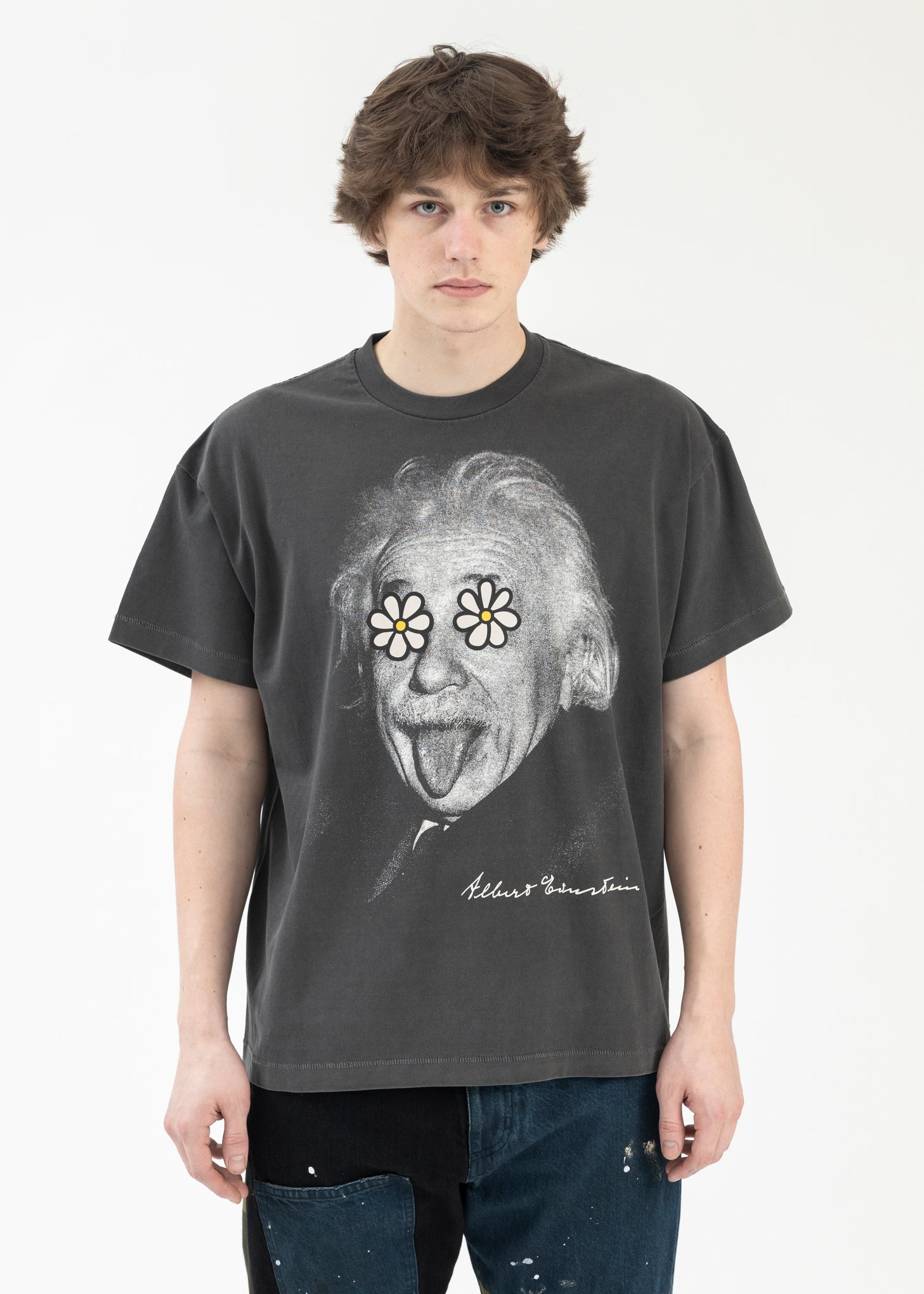 VINTAGE BLACK EINSTEIN T-SHIRT PREORDER – 017 Shop
