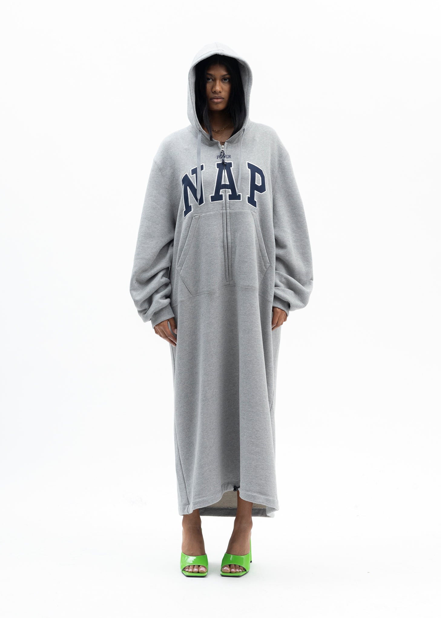 GREY POWER NAP HOODIE – 017 Shop