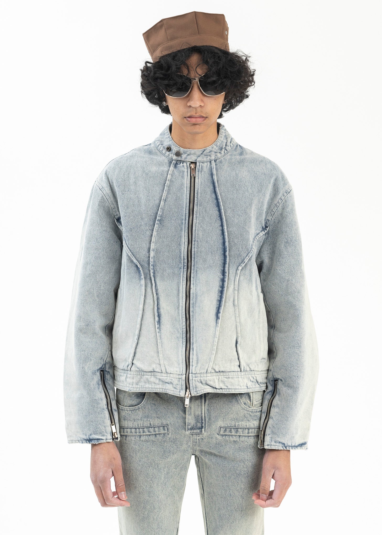 WASH LIGHT BLUE DENIM JACKET – 017 Shop