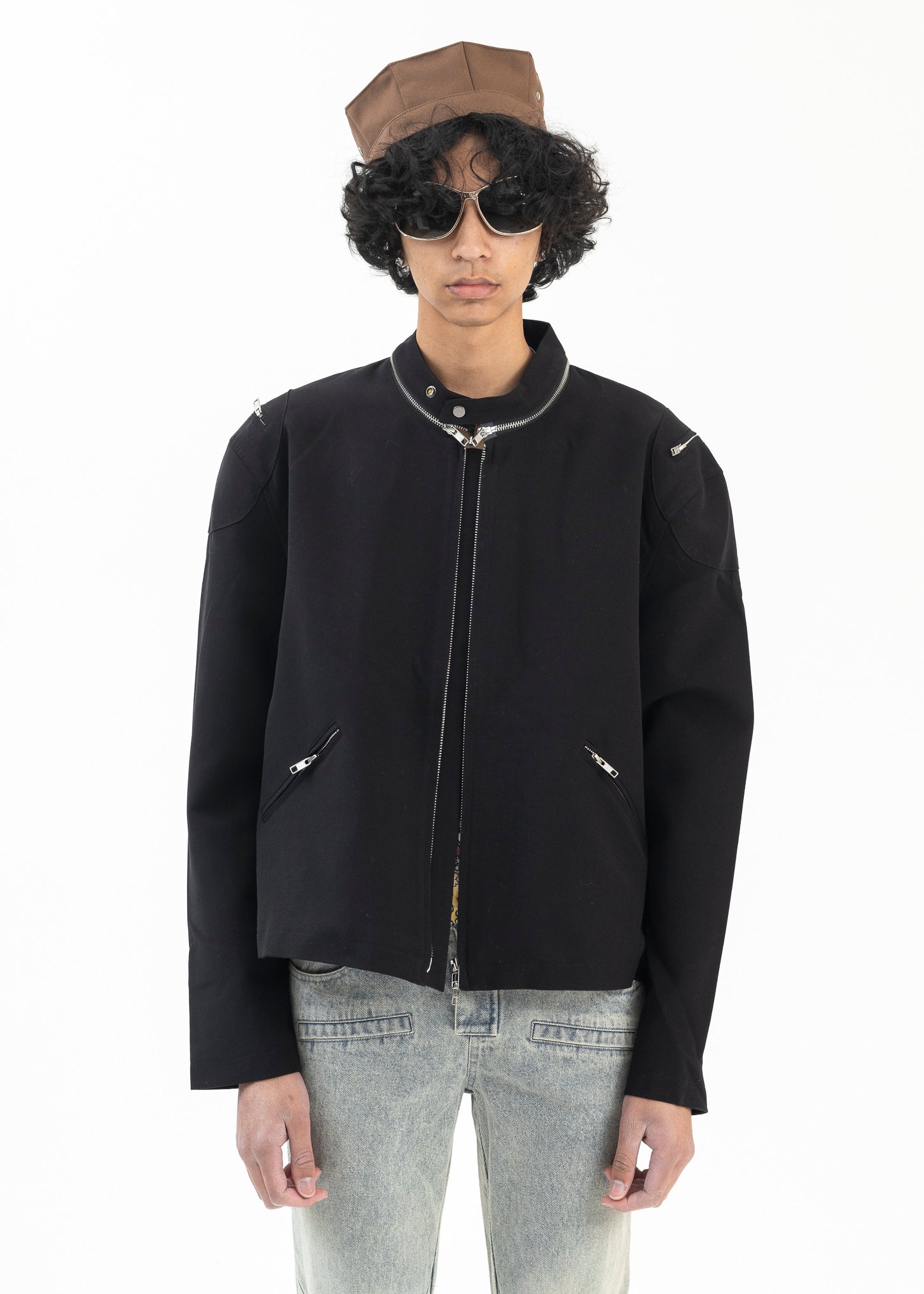 BLACK ZIPPER JACKET – 017 Shop