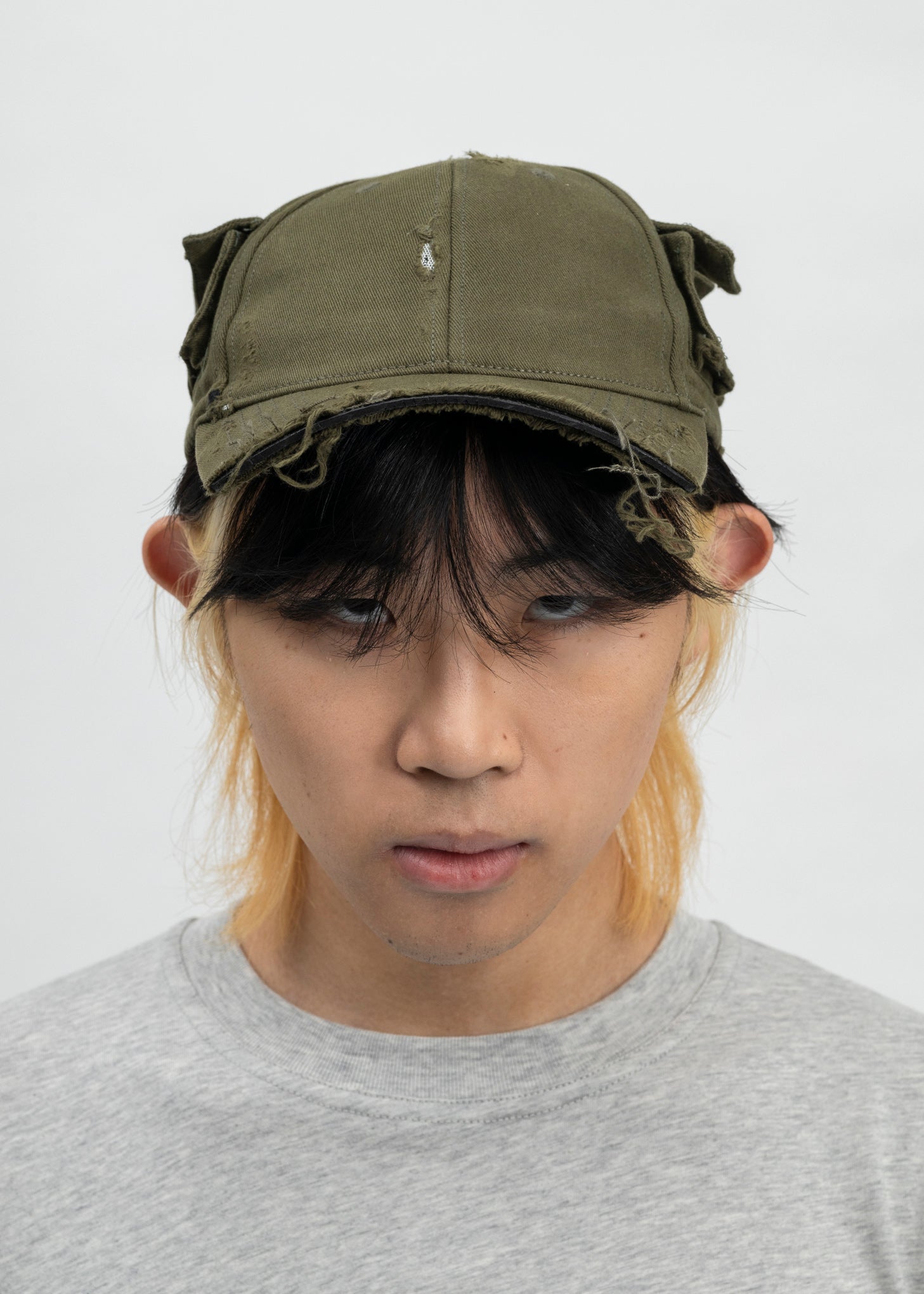 KHAKI DISTRESSED CARGO CAP – 017 Shop