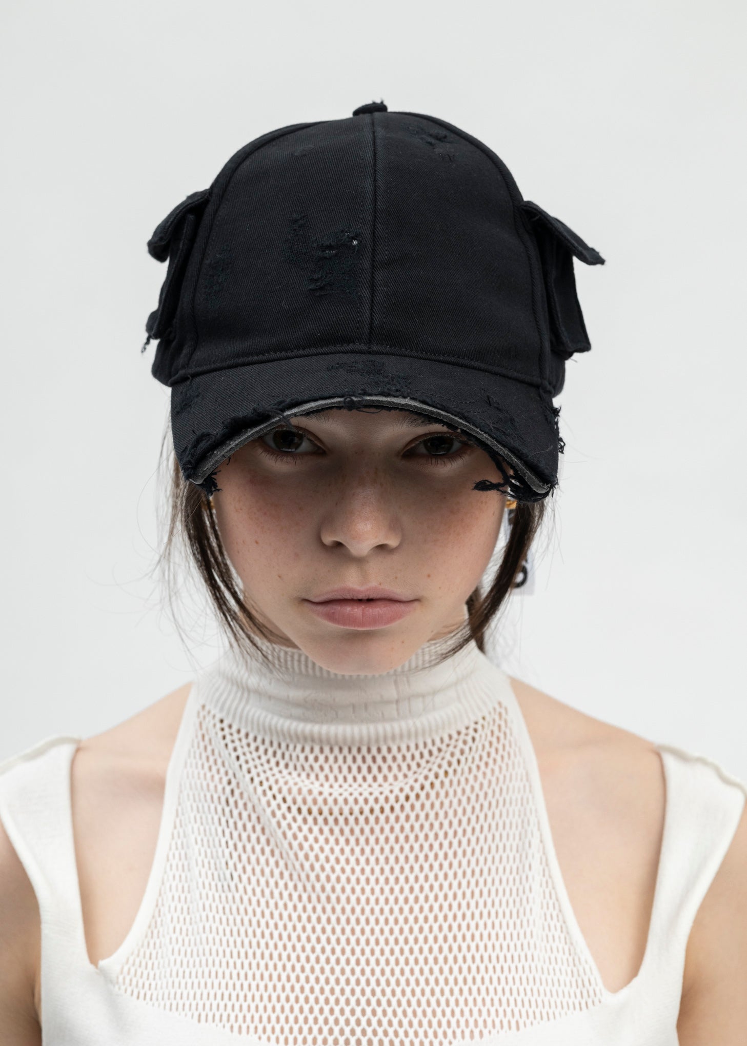 BLACK DISTRESSED CARGO CAP – 017 Shop