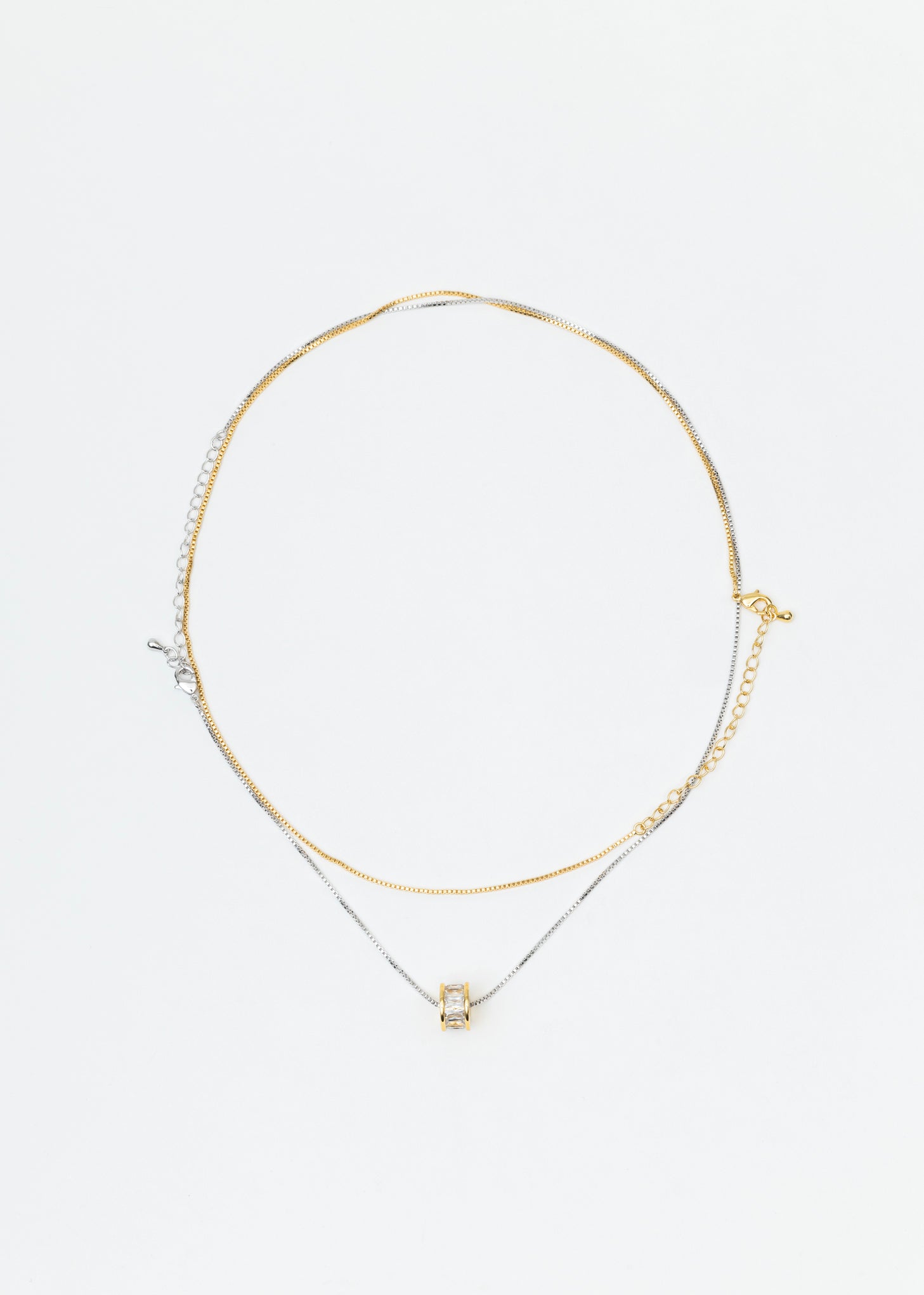 Gold And Sliver SHUANGGUI Necklace Set – 017 Shop