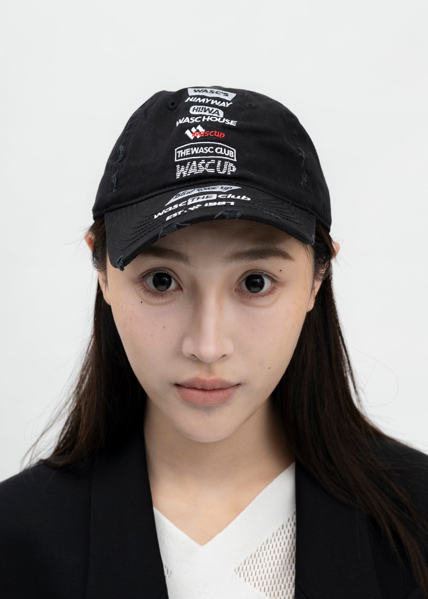Black Multi Logo Cap -Preorder – 017 Shop