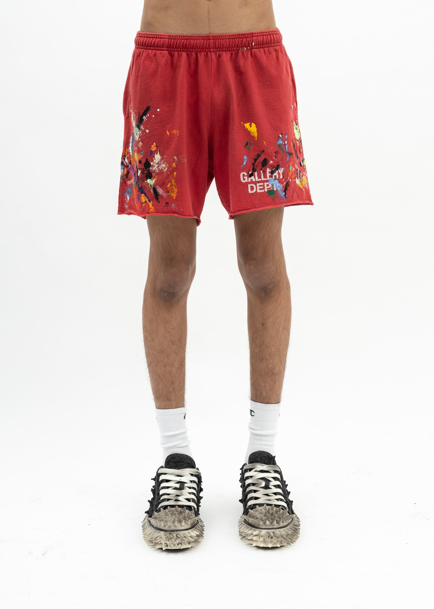 Gallery Dept Red Paint Splatter Shorts – 017 Shop
