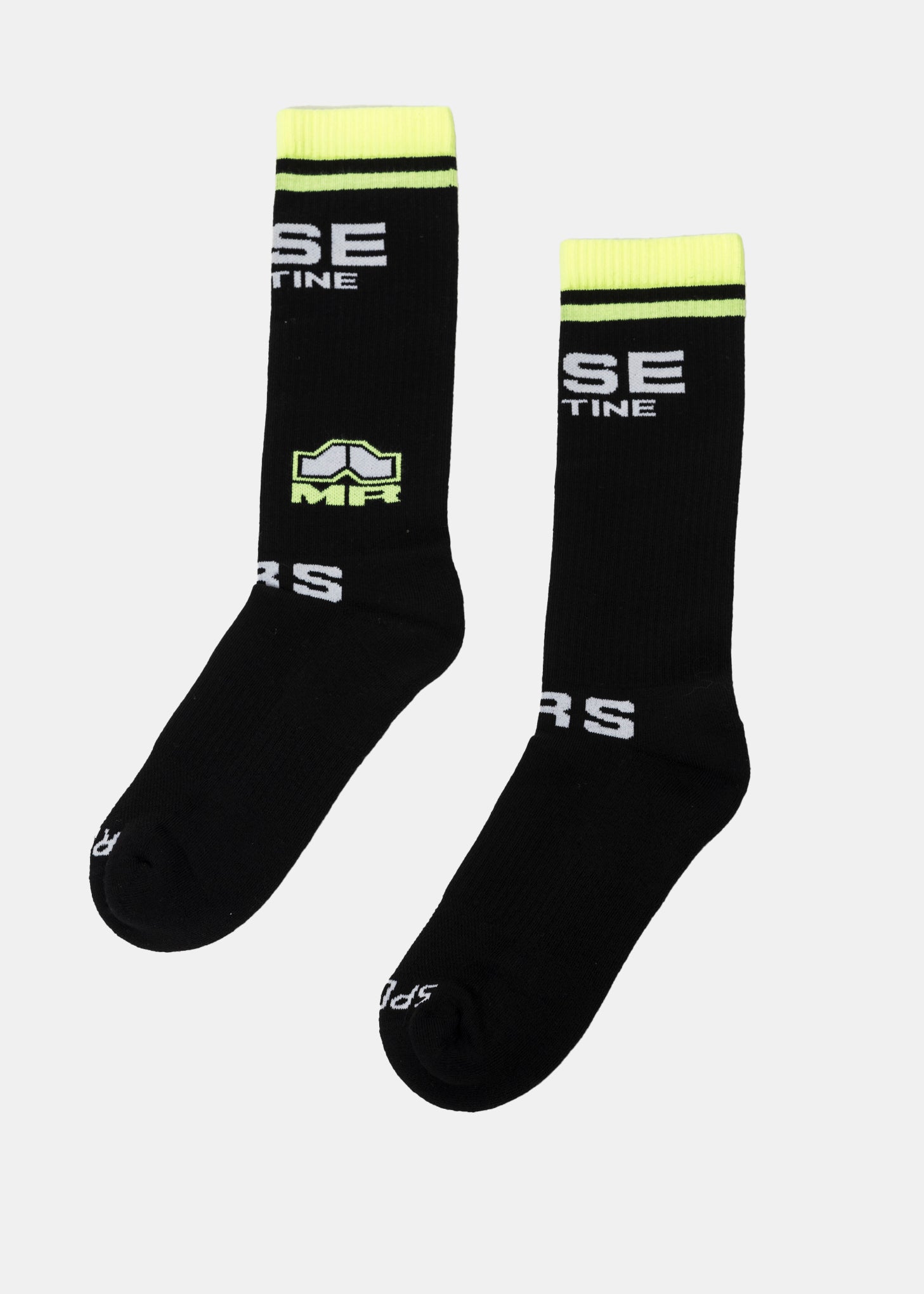 BLACK / FLURO YELLOW GRAPHIC SOCKS MULTIPACK – 017 Shop