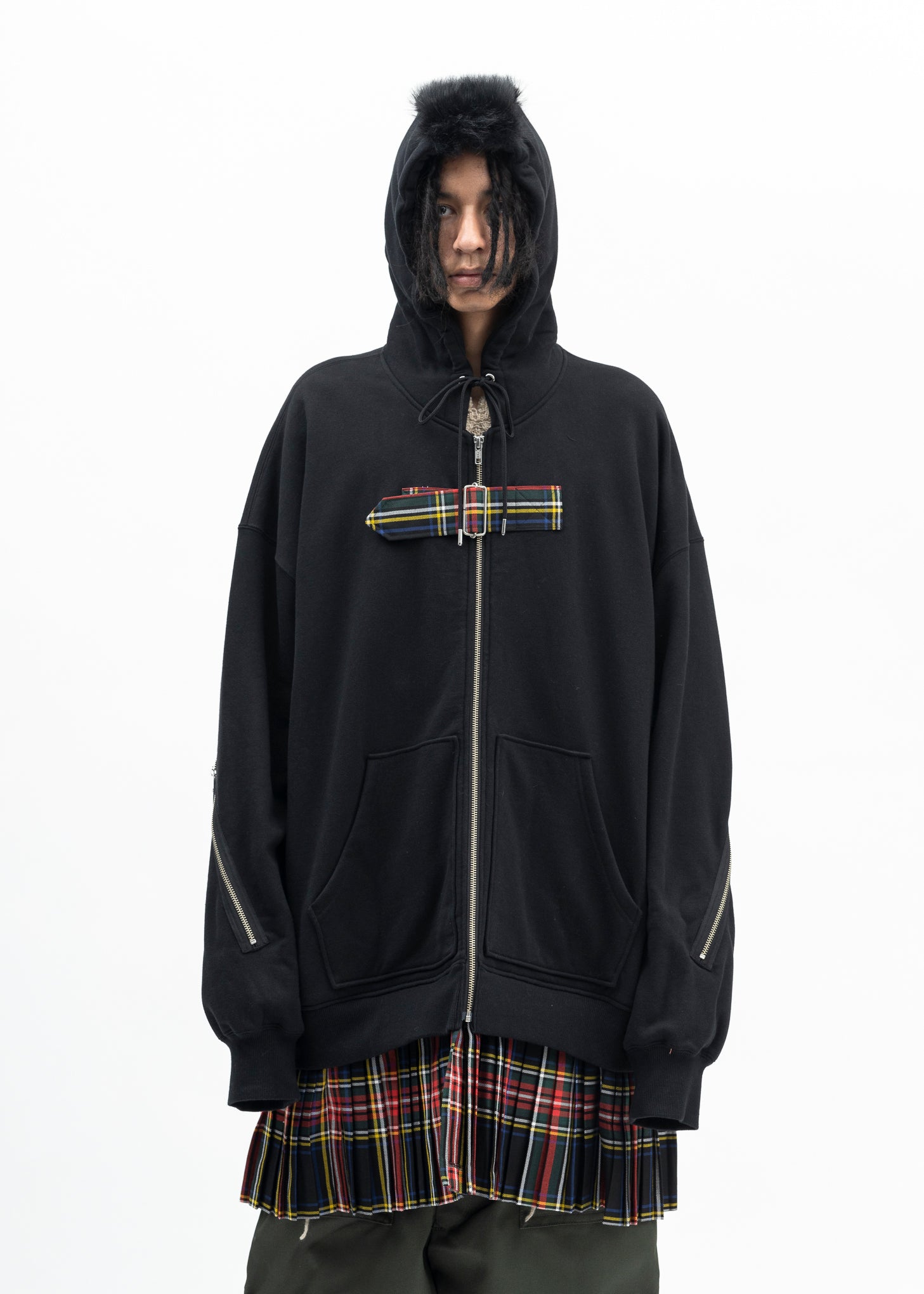 BLACK MOHAWK PUNK HOODIE – 017 Shop