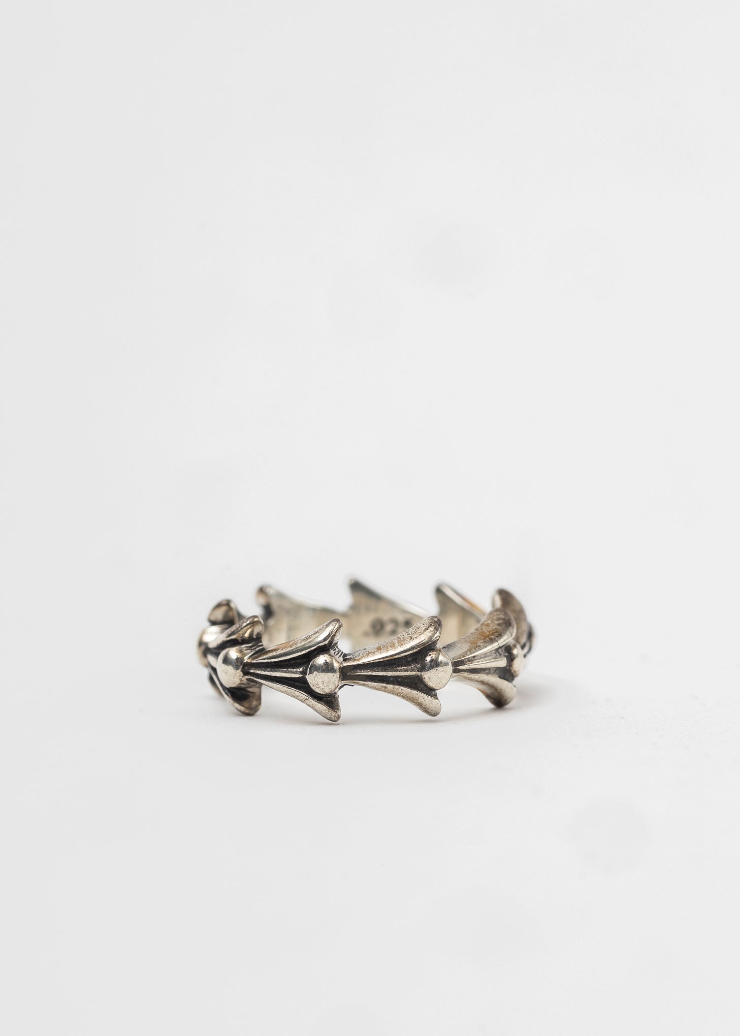 Silver Cross Tall Ring – 017 Shop