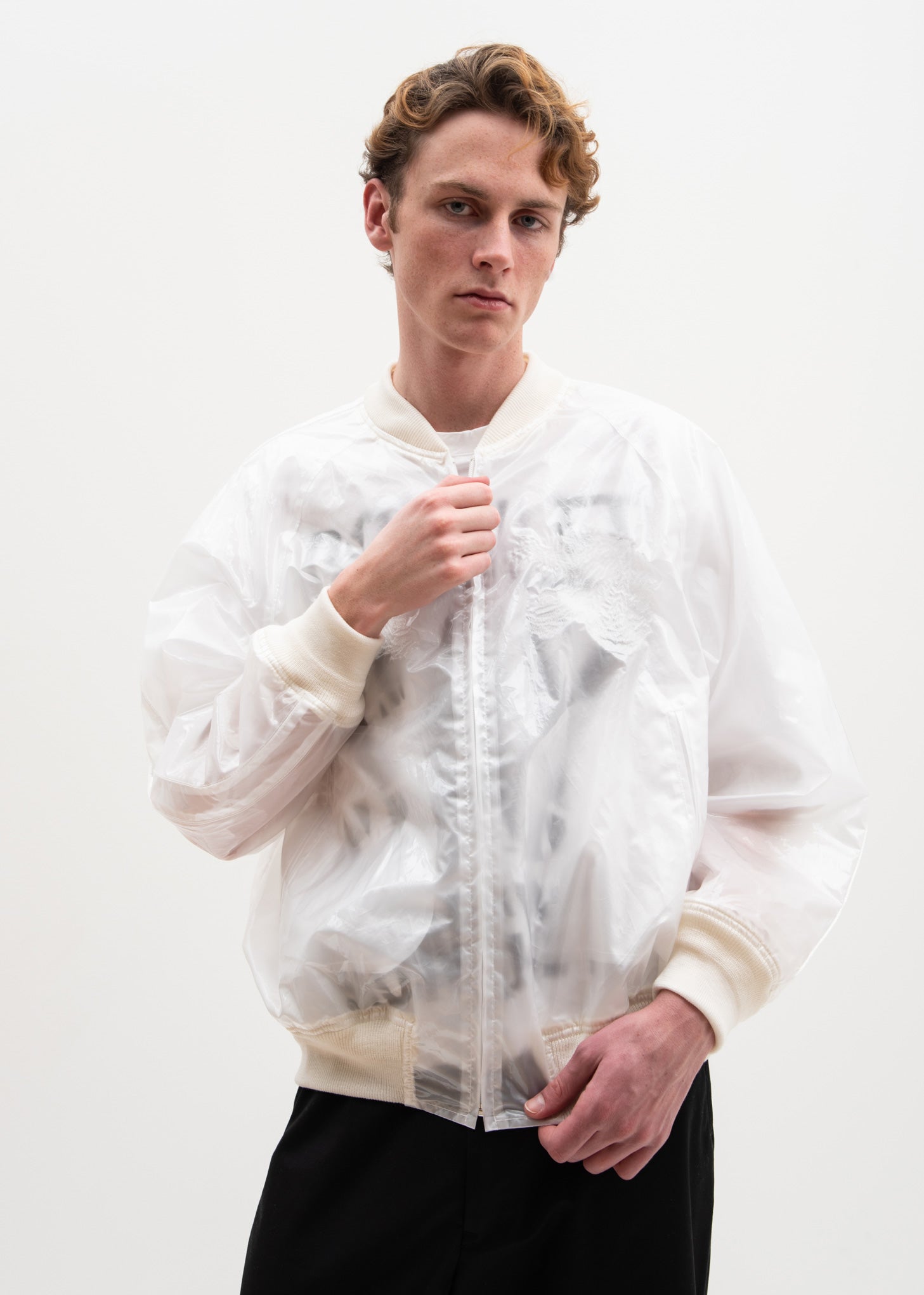 Clear Transparent Embroidery Souvenir Jacket – 017 Shop