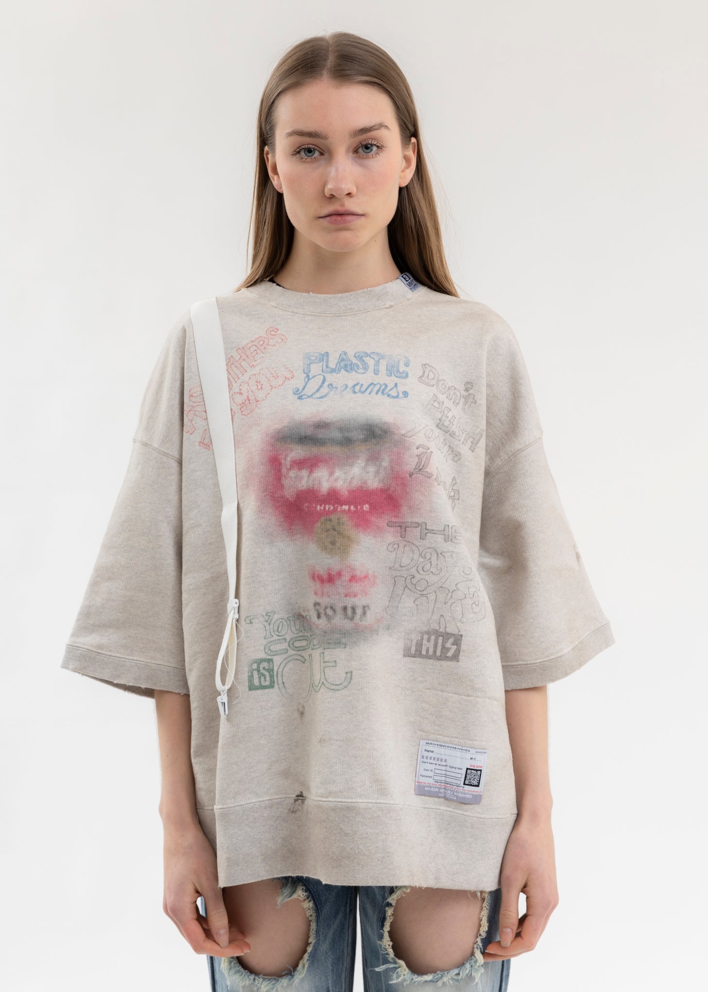 Ivory Suspender Tee – 017 Shop