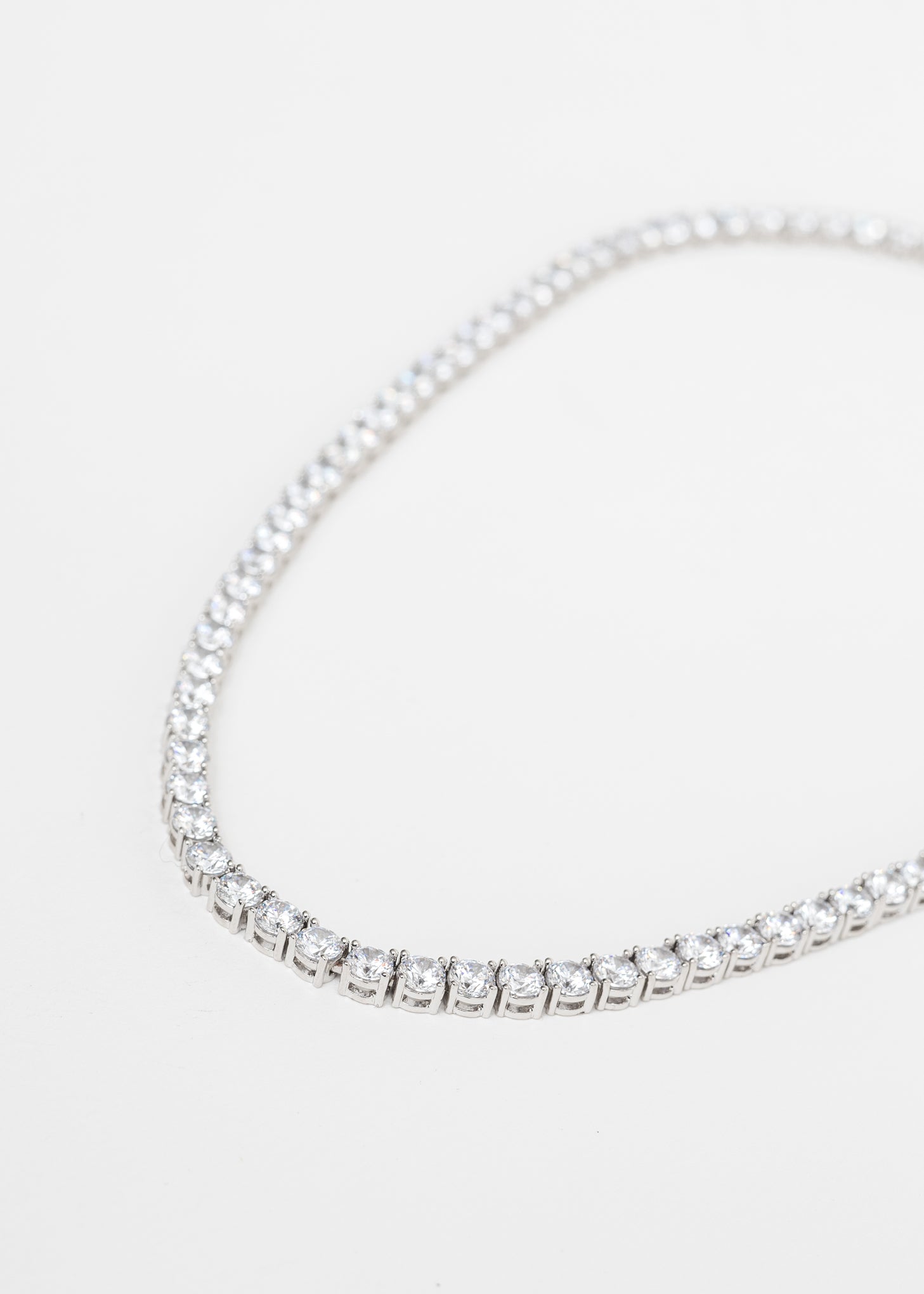 White Rhinestone Necklace – 017 Shop