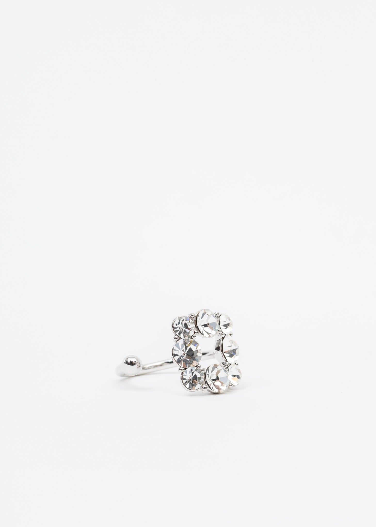 Silver And Rhinestones Ring – 017 Shop