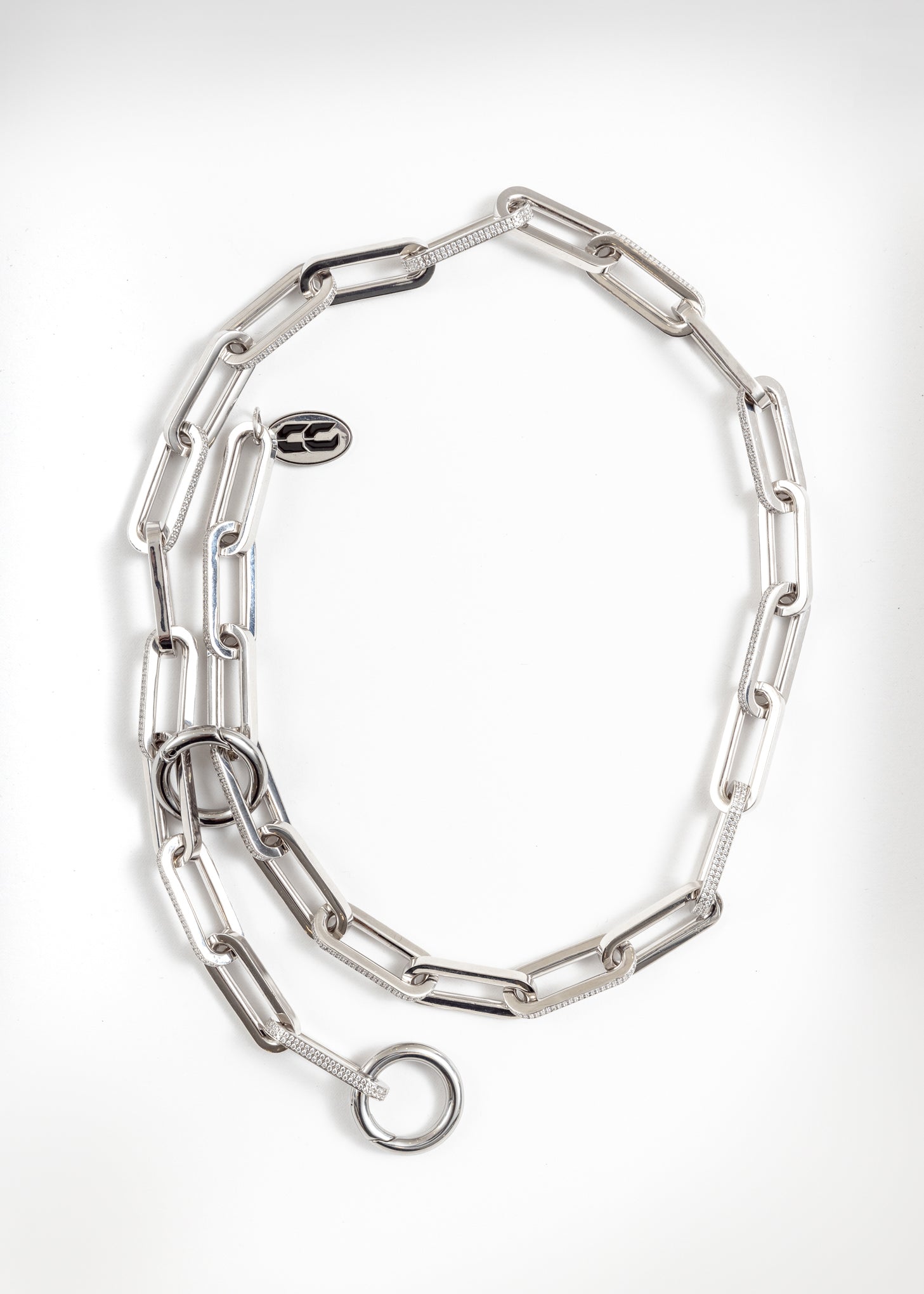 Rhinestone Link Chain Necklace – 017 Shop