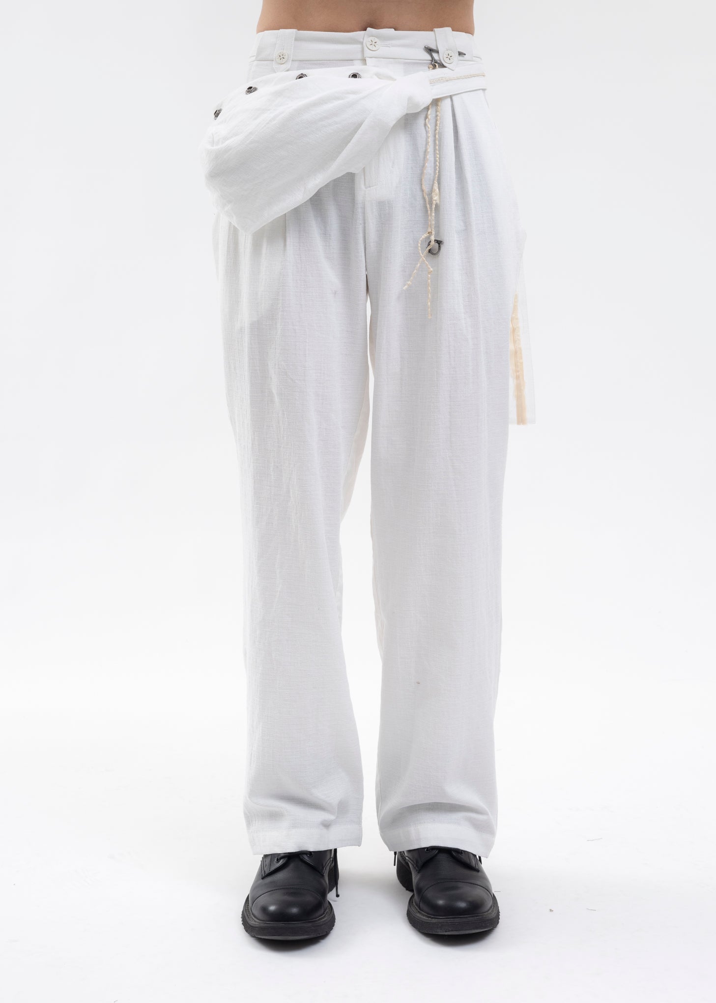 WHITE BAG PANTS – 017 Shop