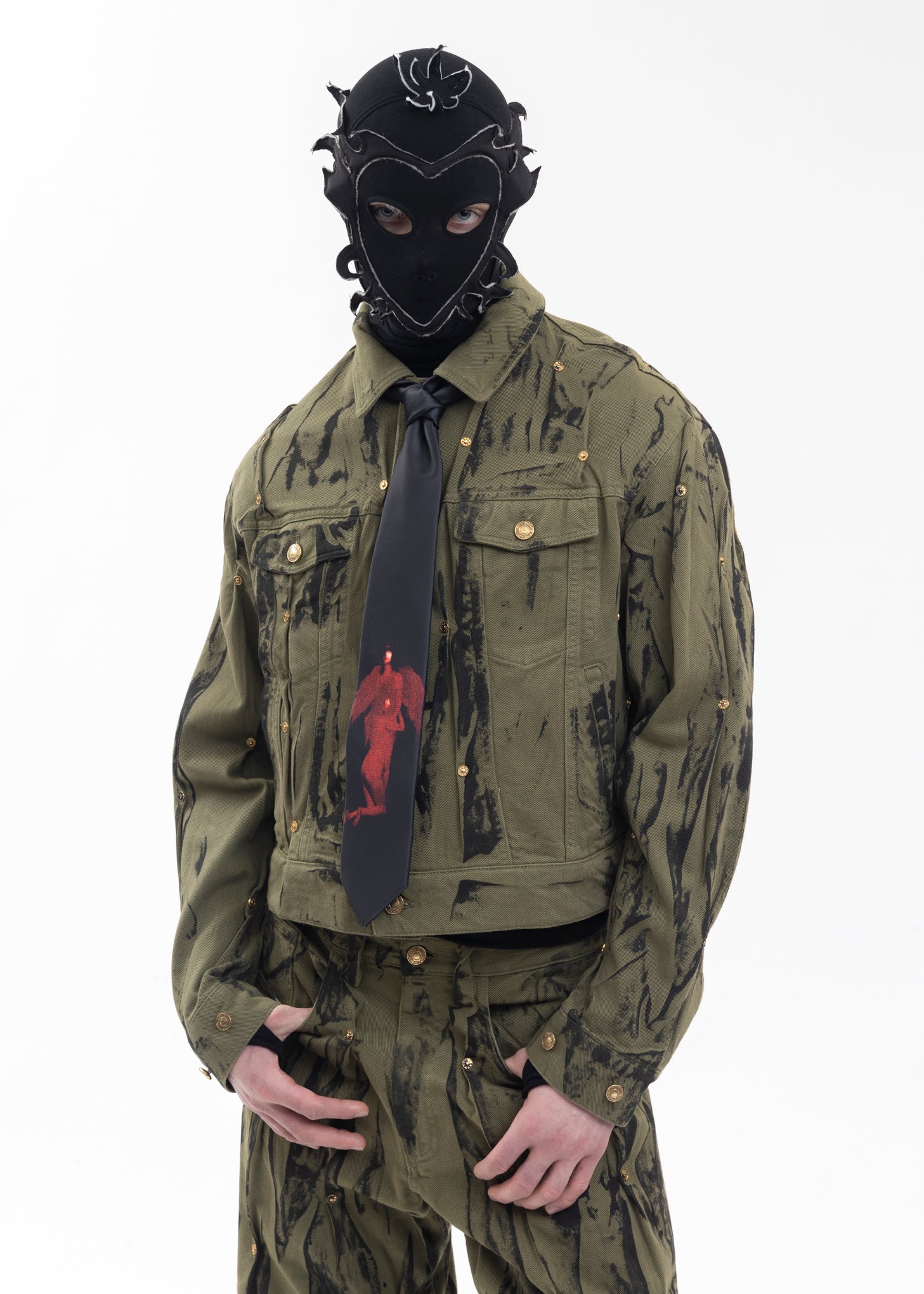 BLACK TWO GIRLS TIE – 017 Shop