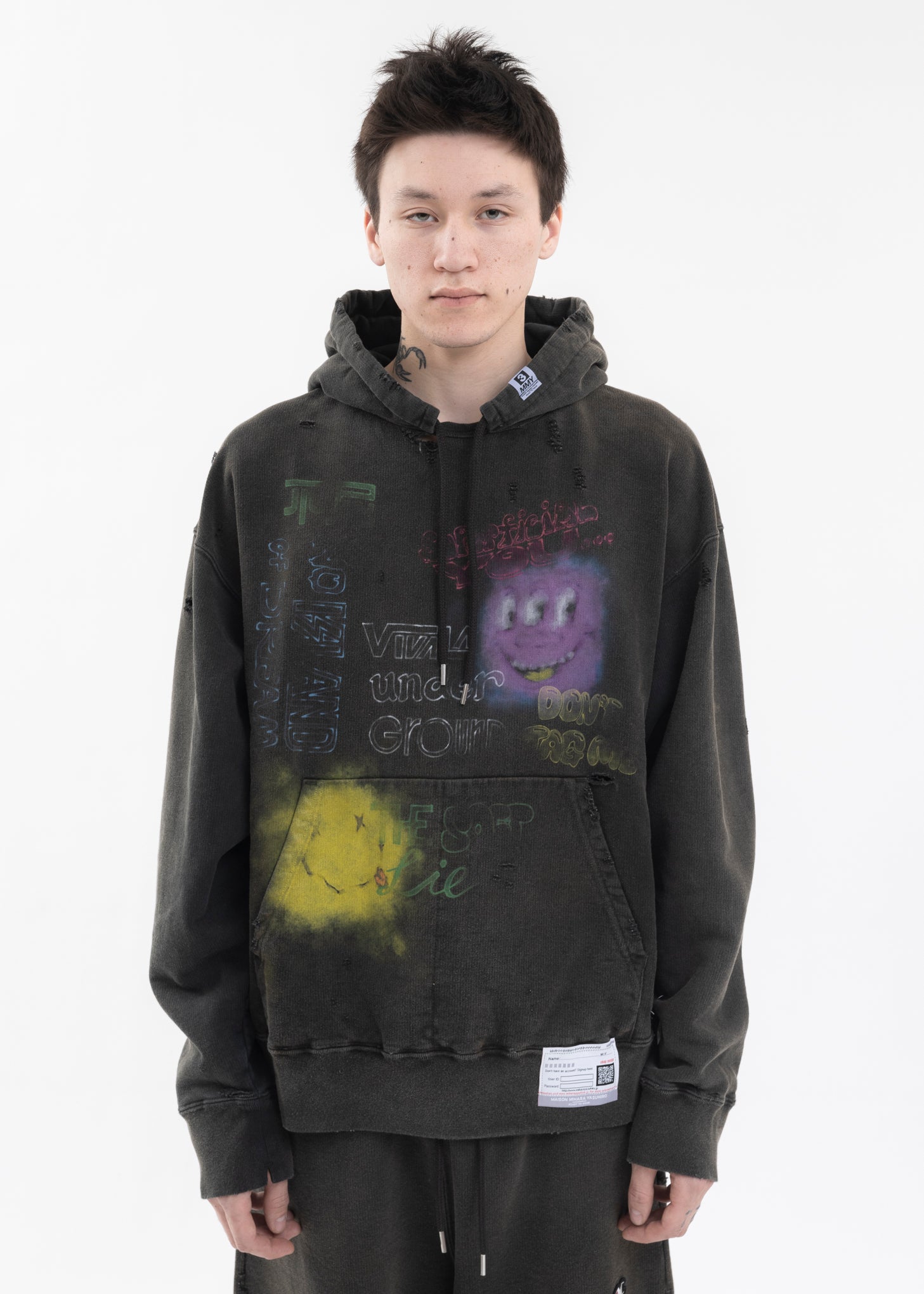 Black Bleached Hoodies – 017 Shop