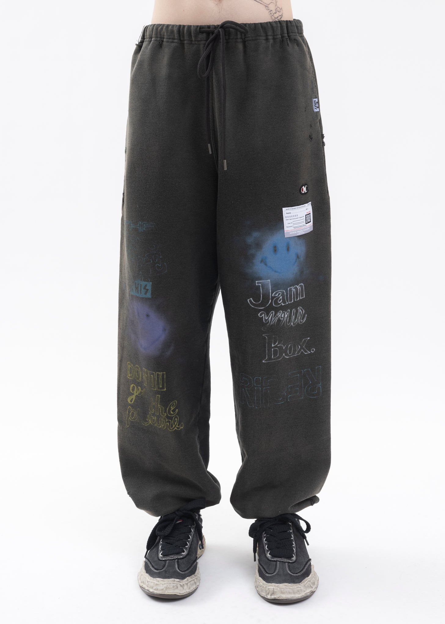 Black Bleached Pants – 017 Shop