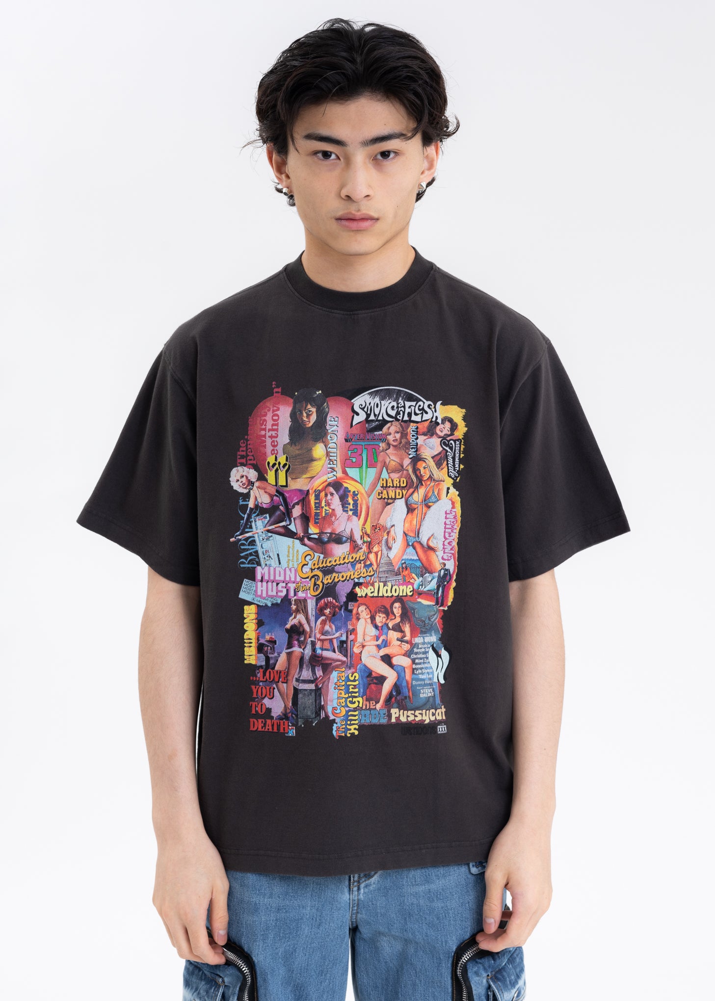 Charcoal New Movie Collage T-Shirt – 017 Shop