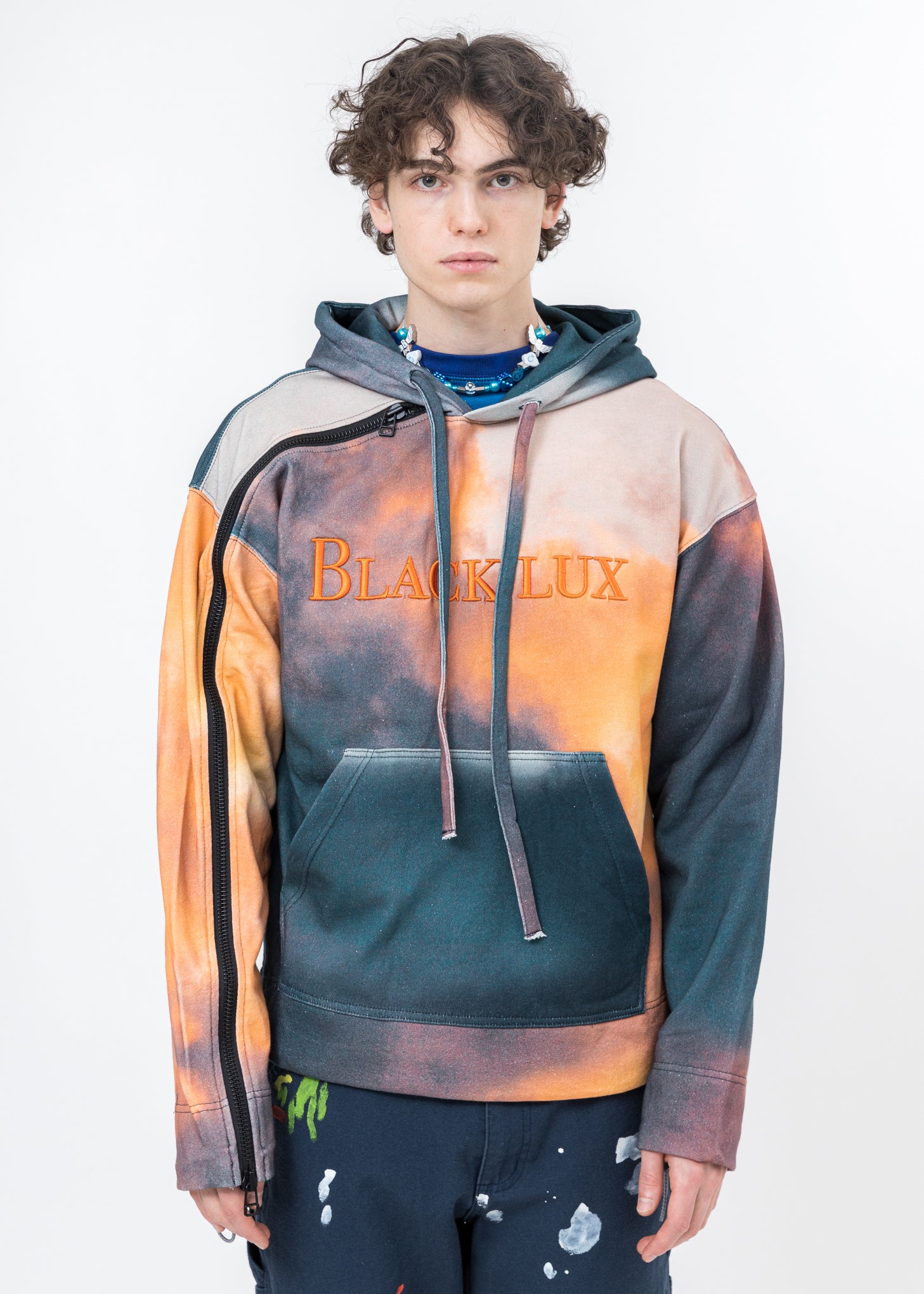 Multi Sunset Cloud Print Hoodie – 017 Shop