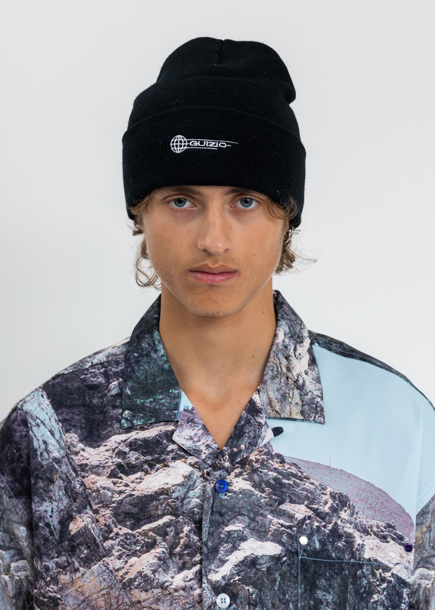 Black Guizio Logo Beanie – 017 Shop