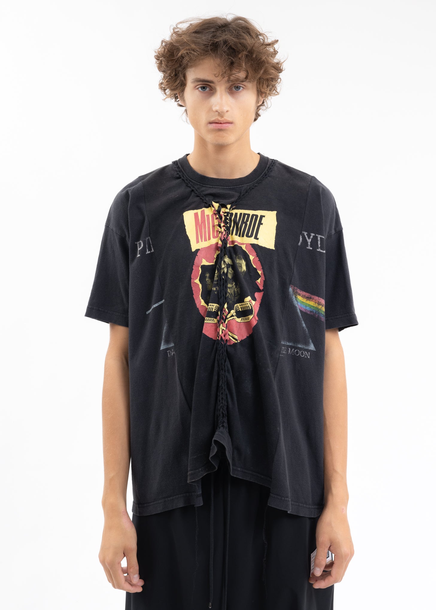 Black Braided Band Tee -Style B – 017 Shop