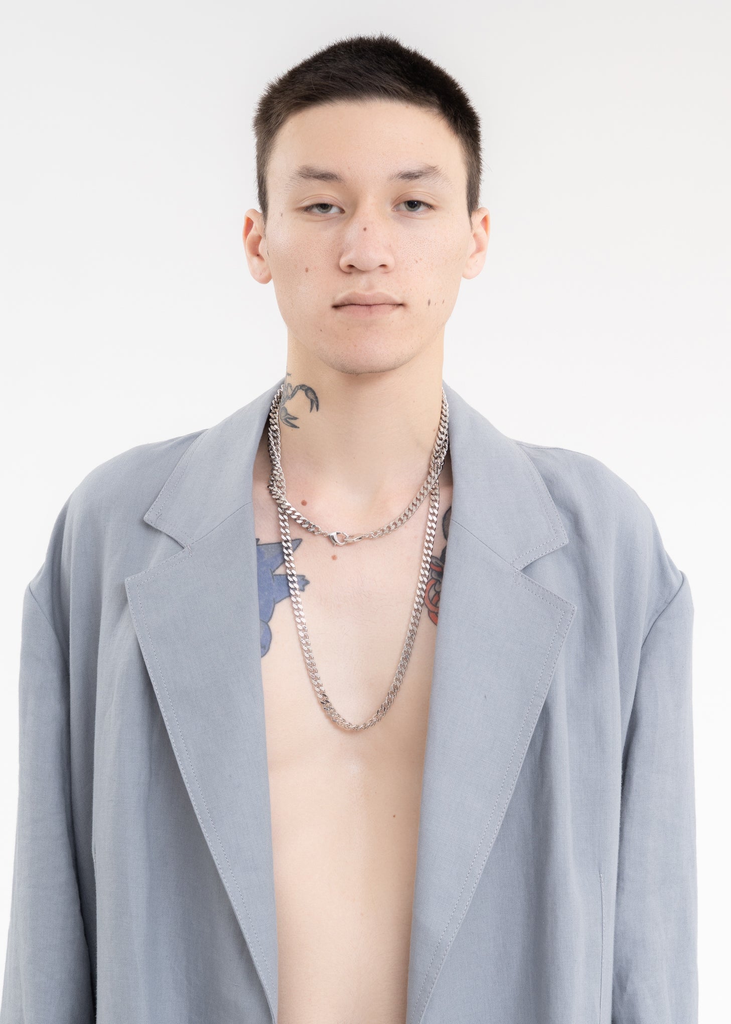 Silver Long Chain / Necklace – 017 Shop