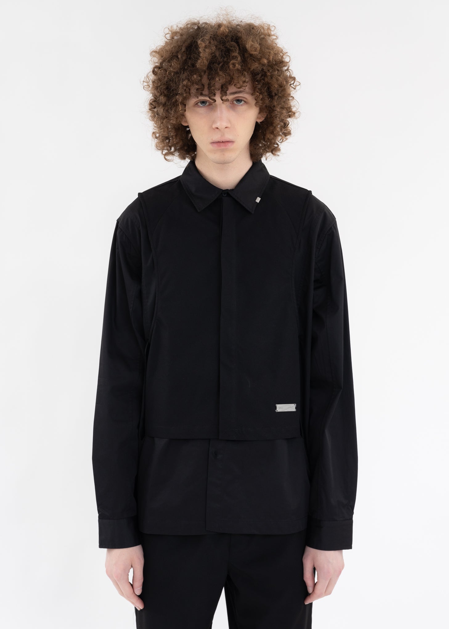 Black Layered Two Pieces Shirt – 017 Shop