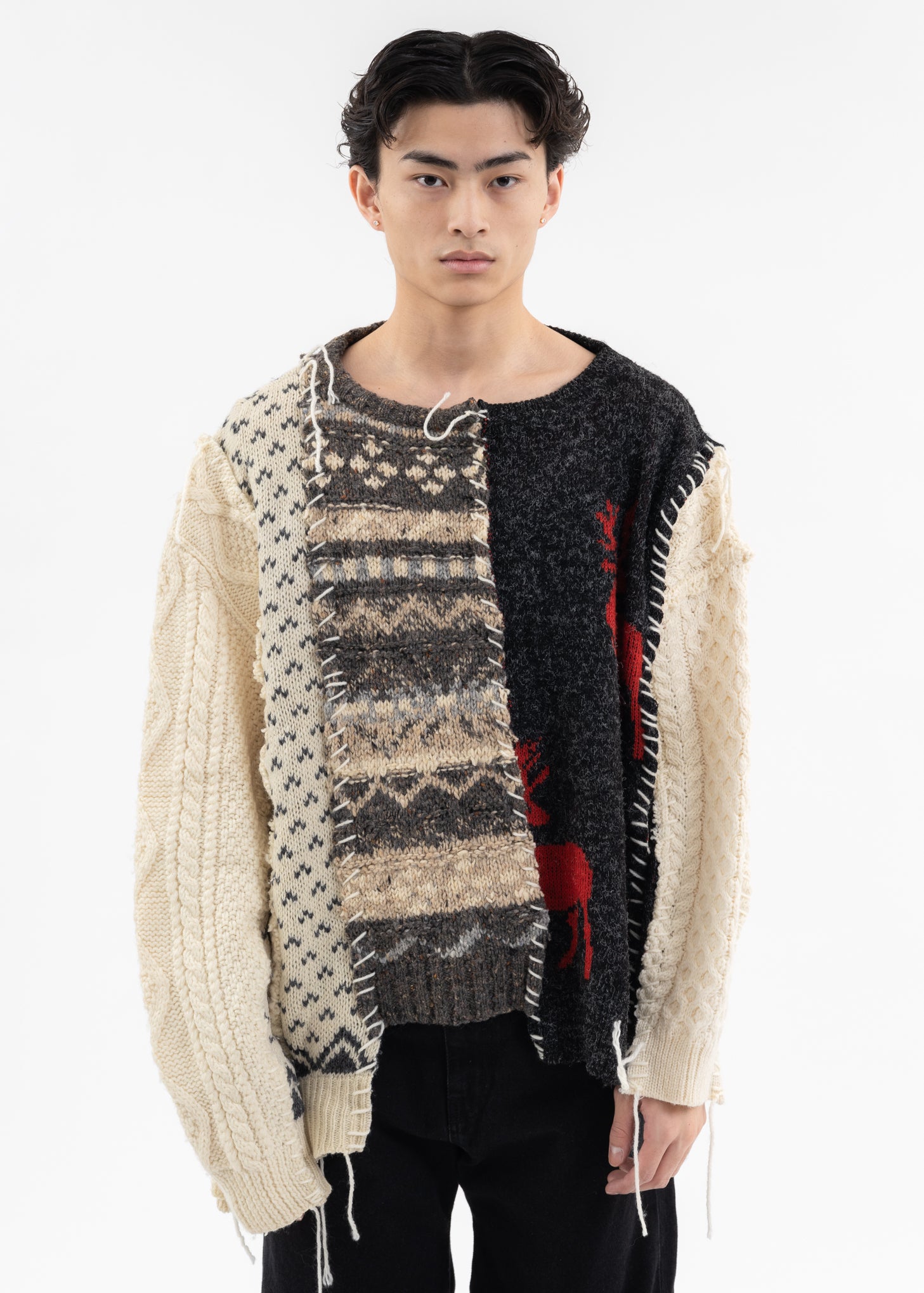 Nordic Collage Sweater -Style C – 017 Shop
