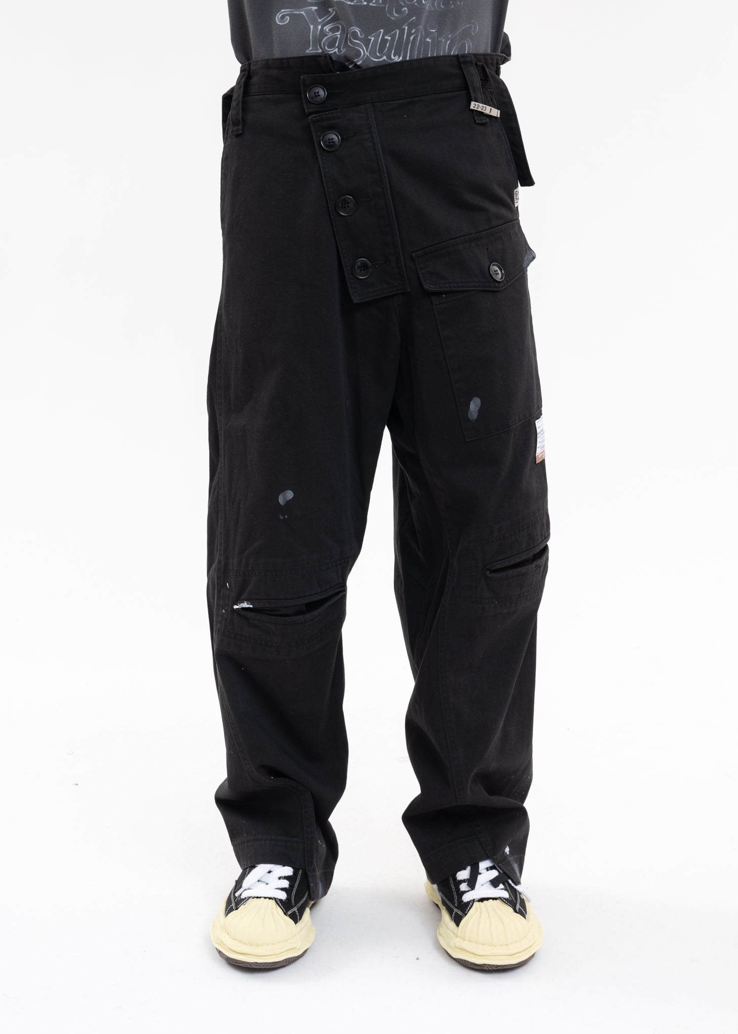 Black Slide Piece Military Pants – 017 Shop
