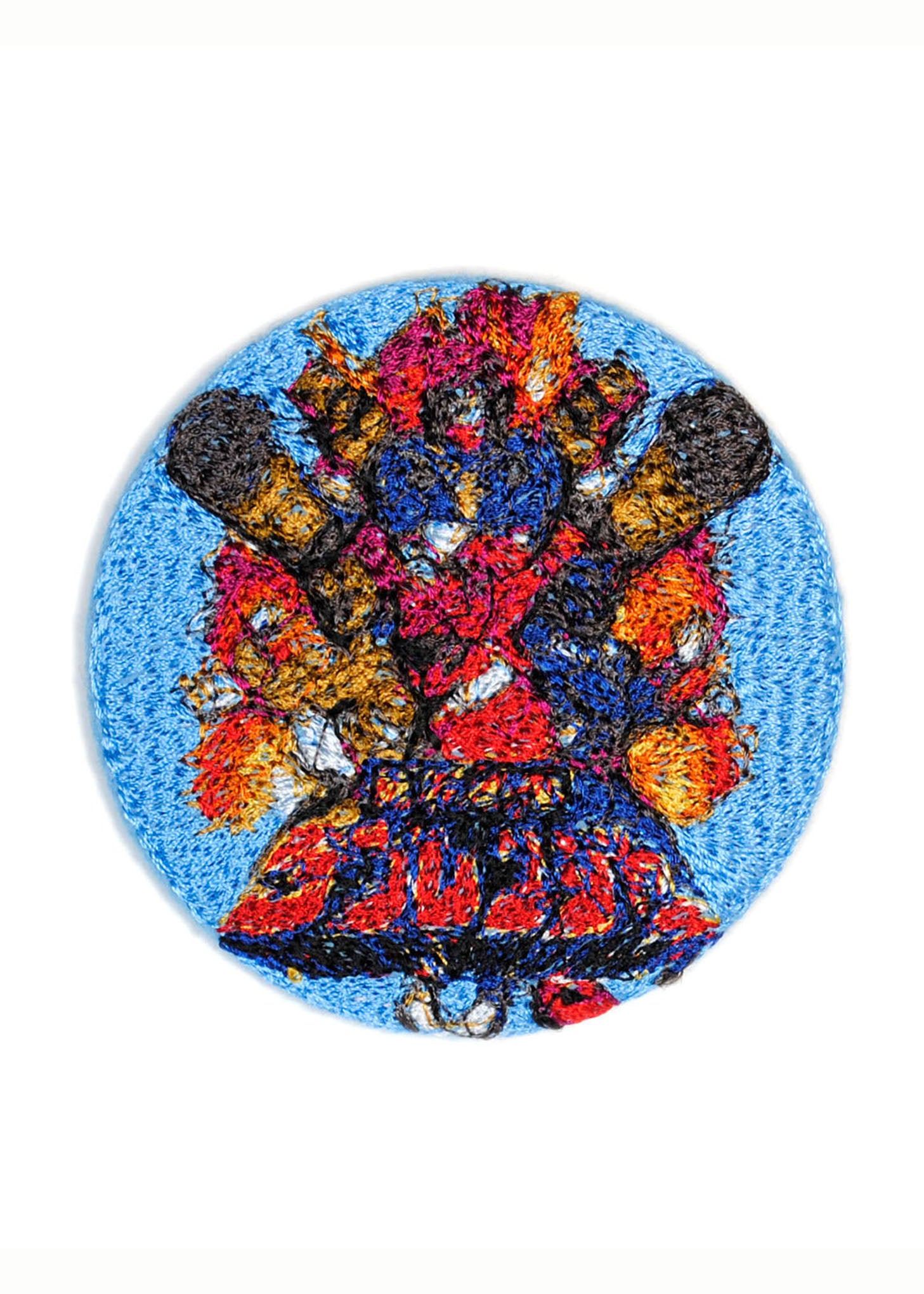 Light Blue Embroidery Badge – 017 Shop