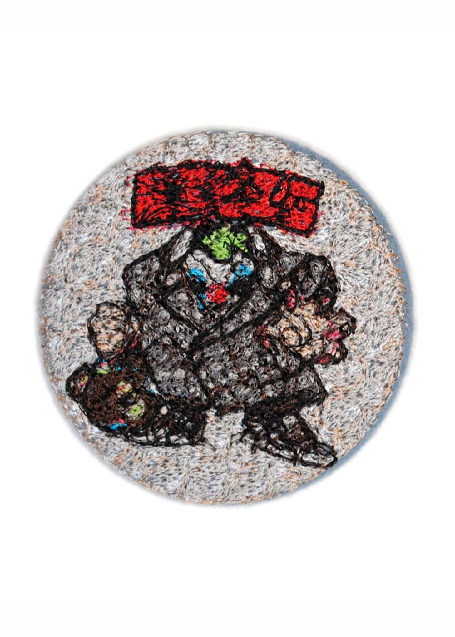 Silver Embroidery Badge – 017 Shop