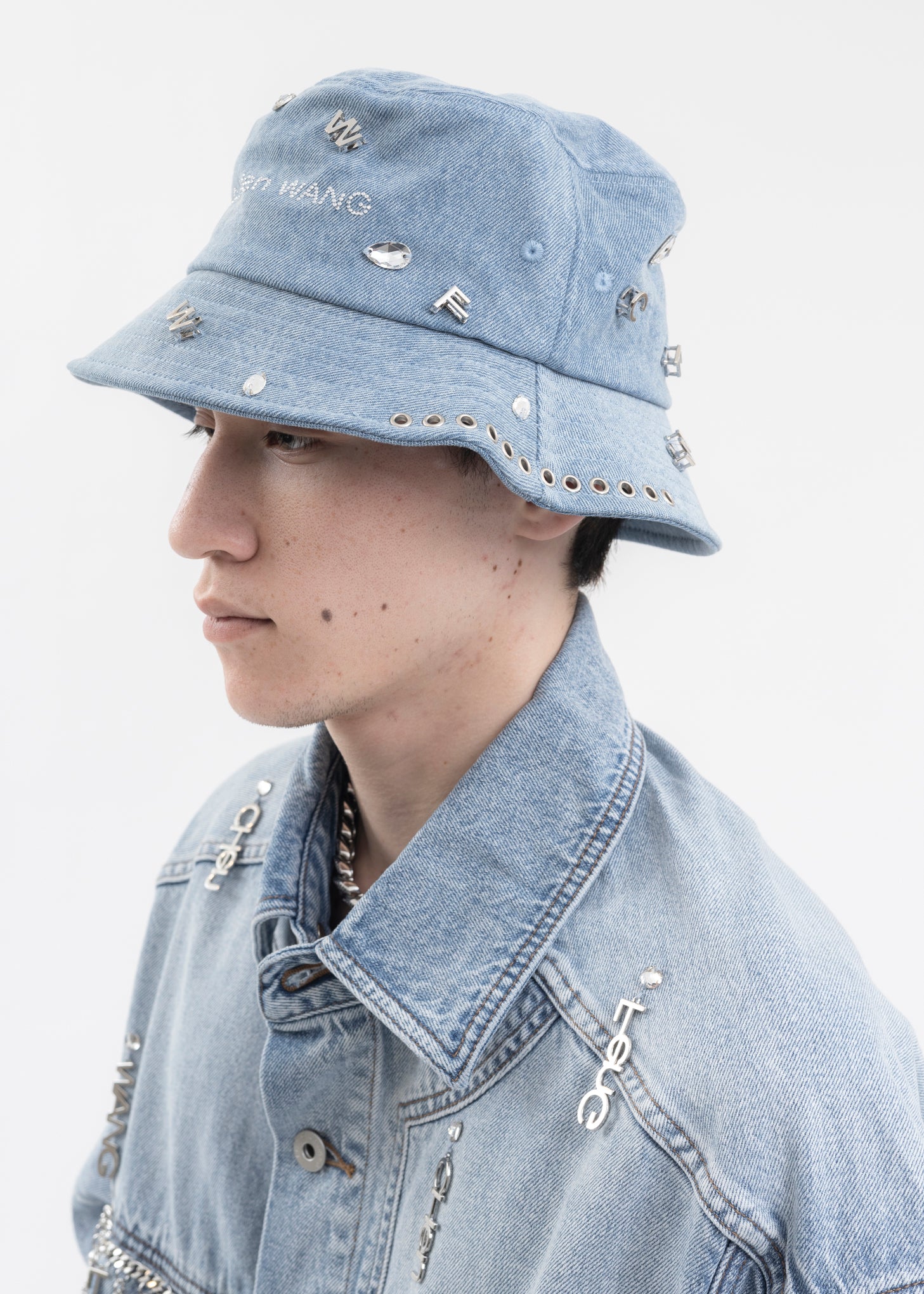 BLUE DECORATED FISHERMANS HAT – 017 Shop