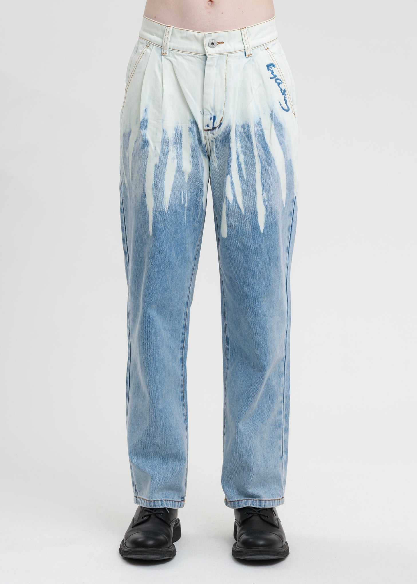 Blue Denim Washed Jeans – 017 Shop