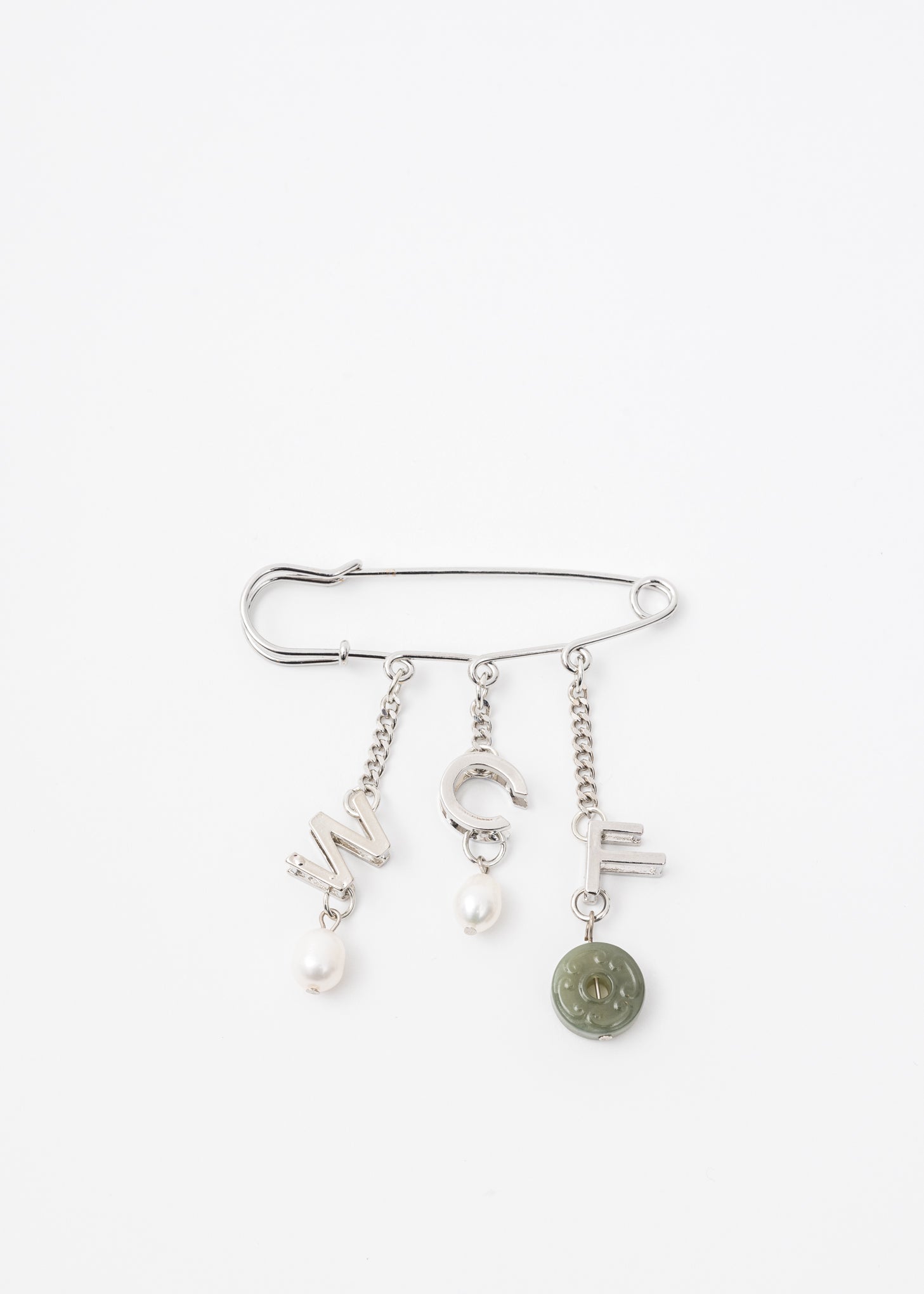 Silver FCW Logo Pin – 017 Shop