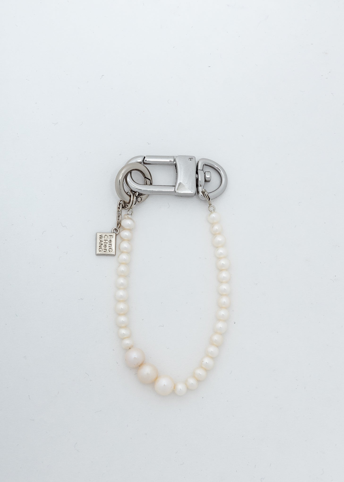 Steel White Pearl Keyring – 017 Shop