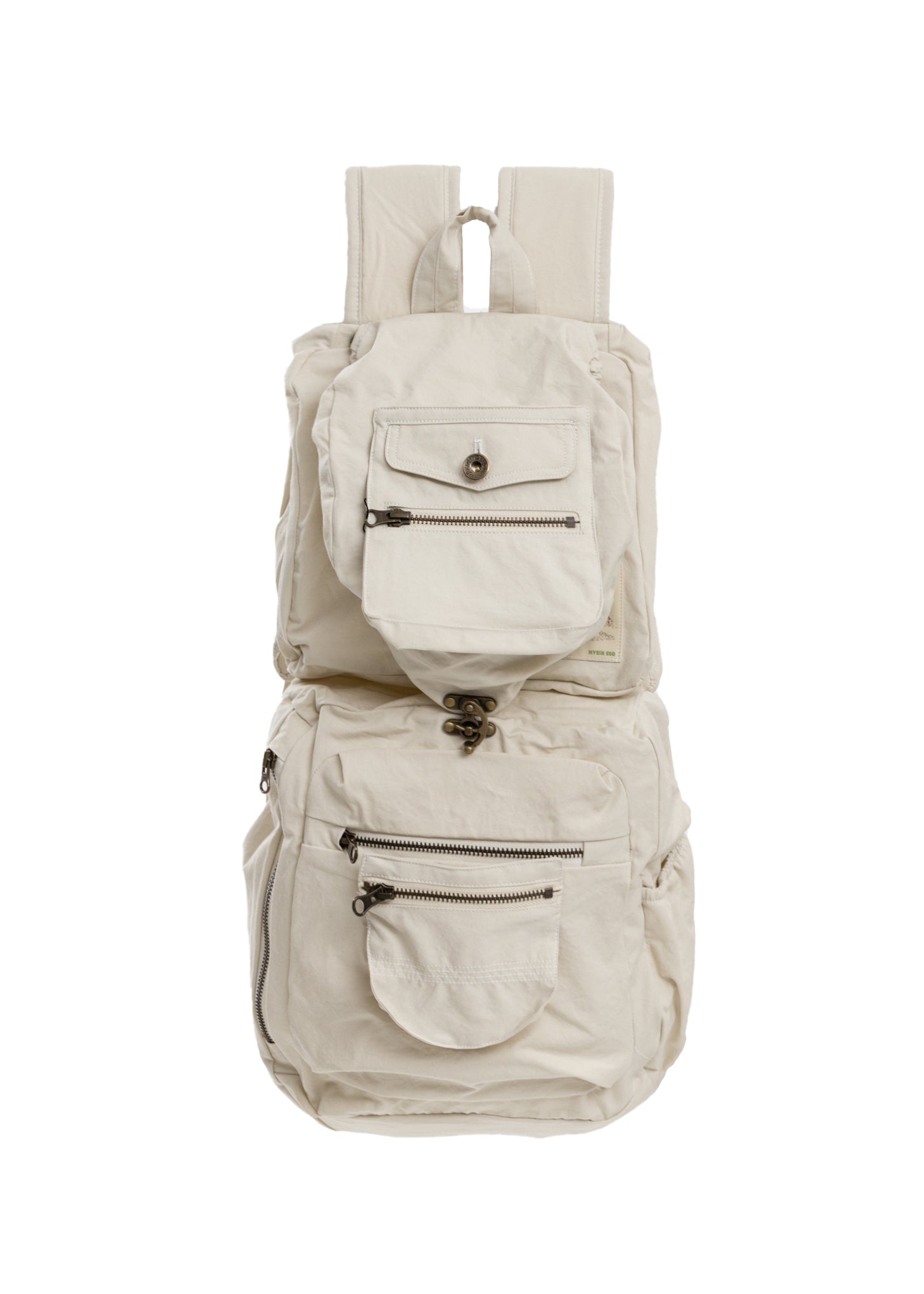 Beige Foldable Backpack – 017 Shop