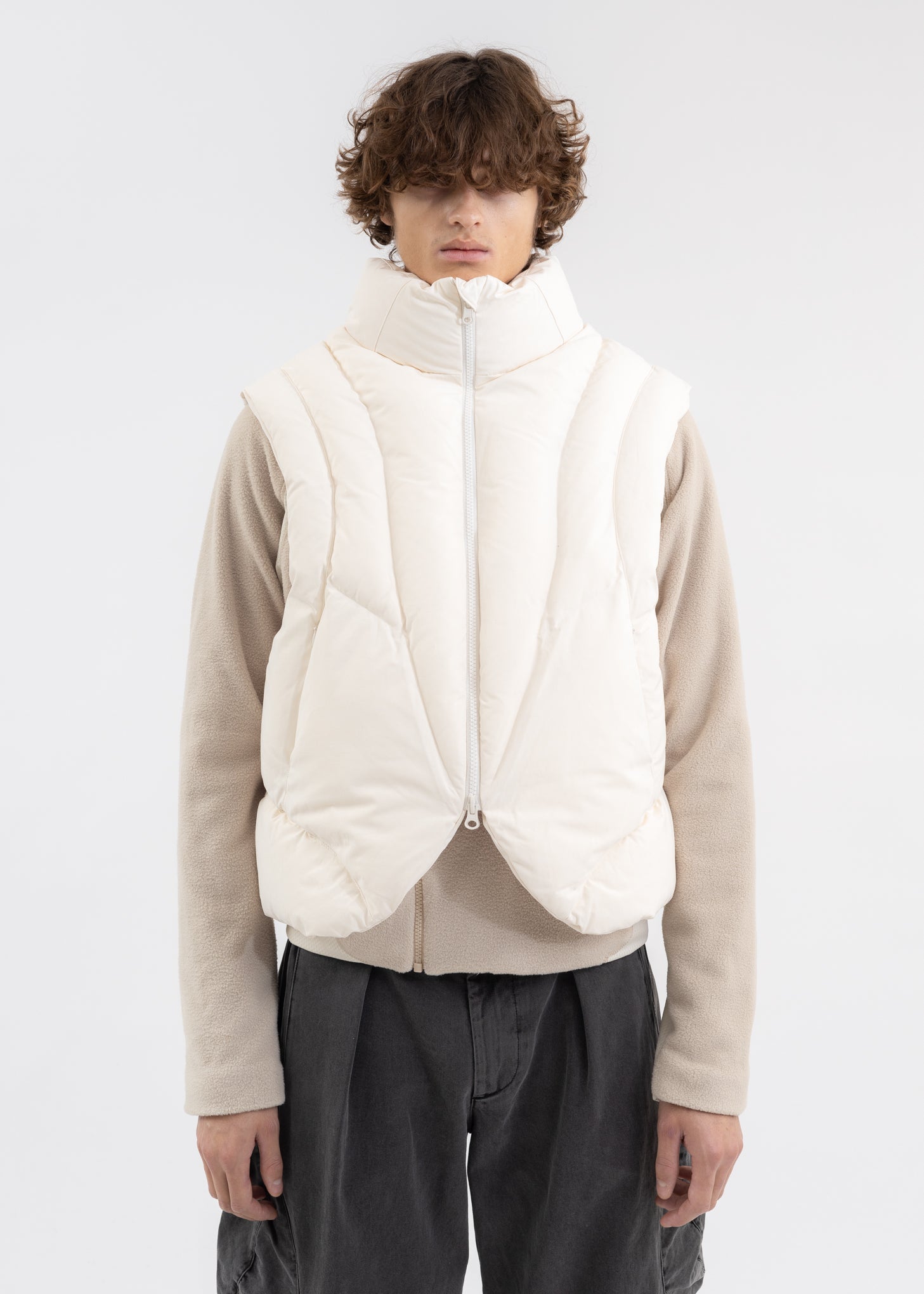 IVORY PADDED VEST (REVERSIBLE) – 017 Shop