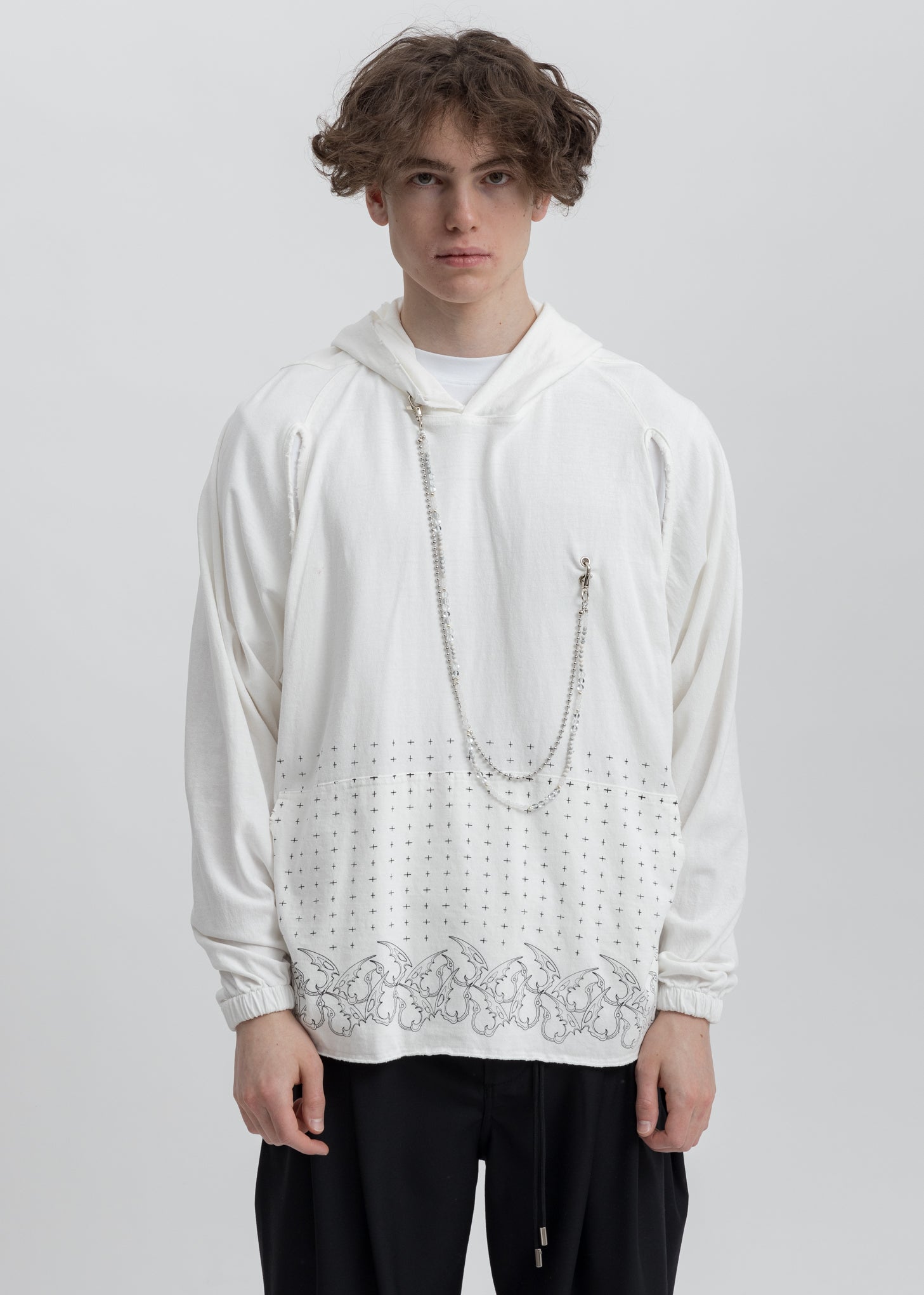 White Chained Hoodie – 017 Shop