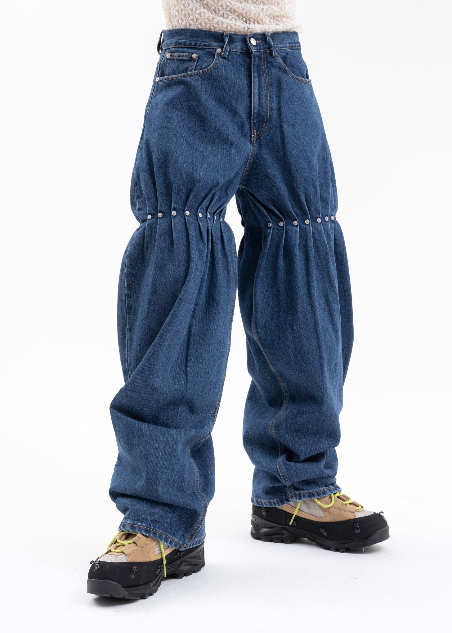 BLUE RIVET DENIM PANTS – 017 Shop