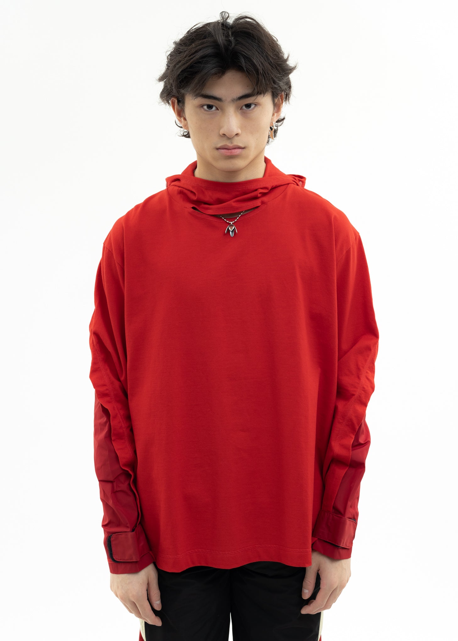 Red Cut Out Sweater – 017 Shop