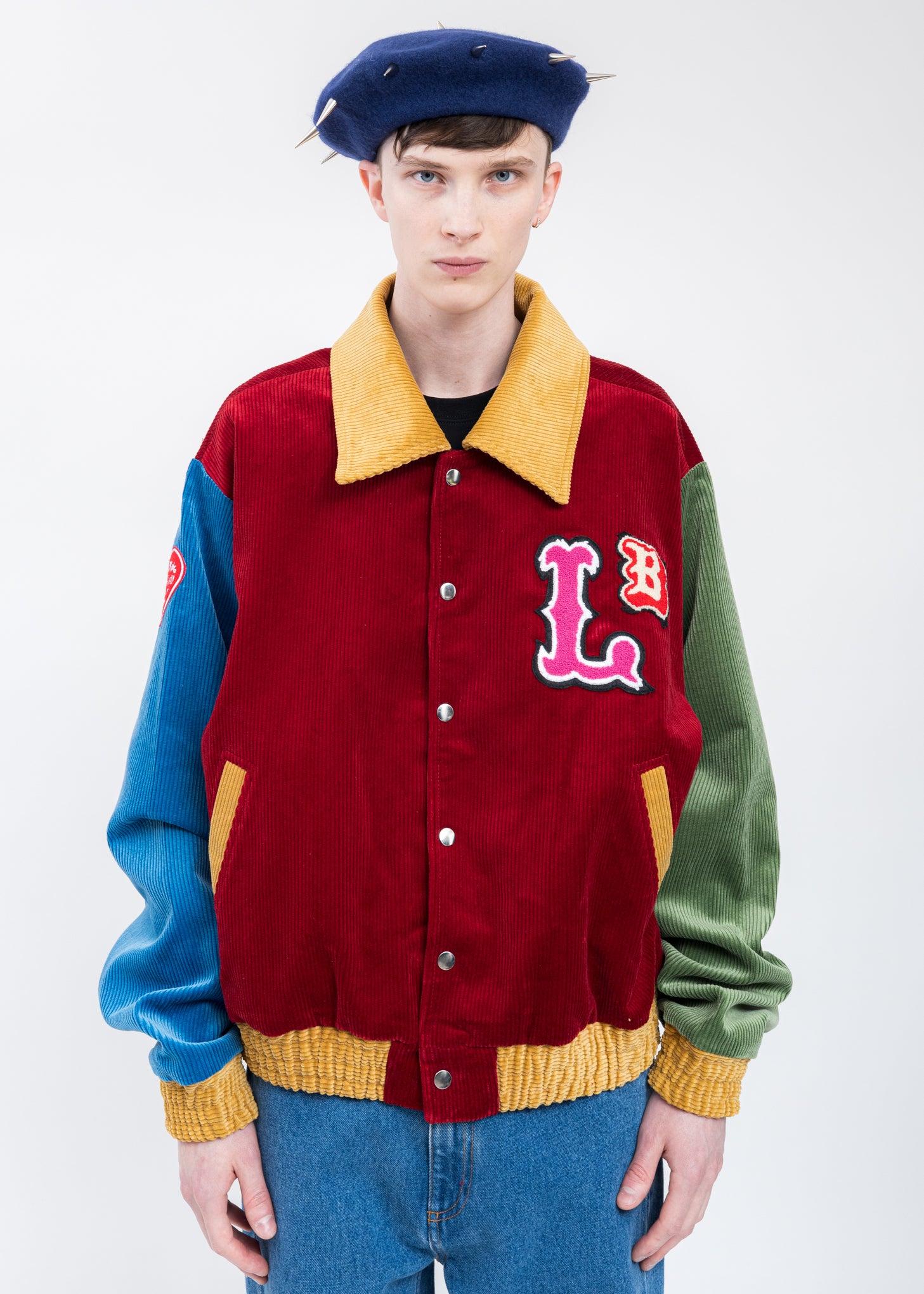 Multi Color Corduroy Varsity Jacket – 017 Shop