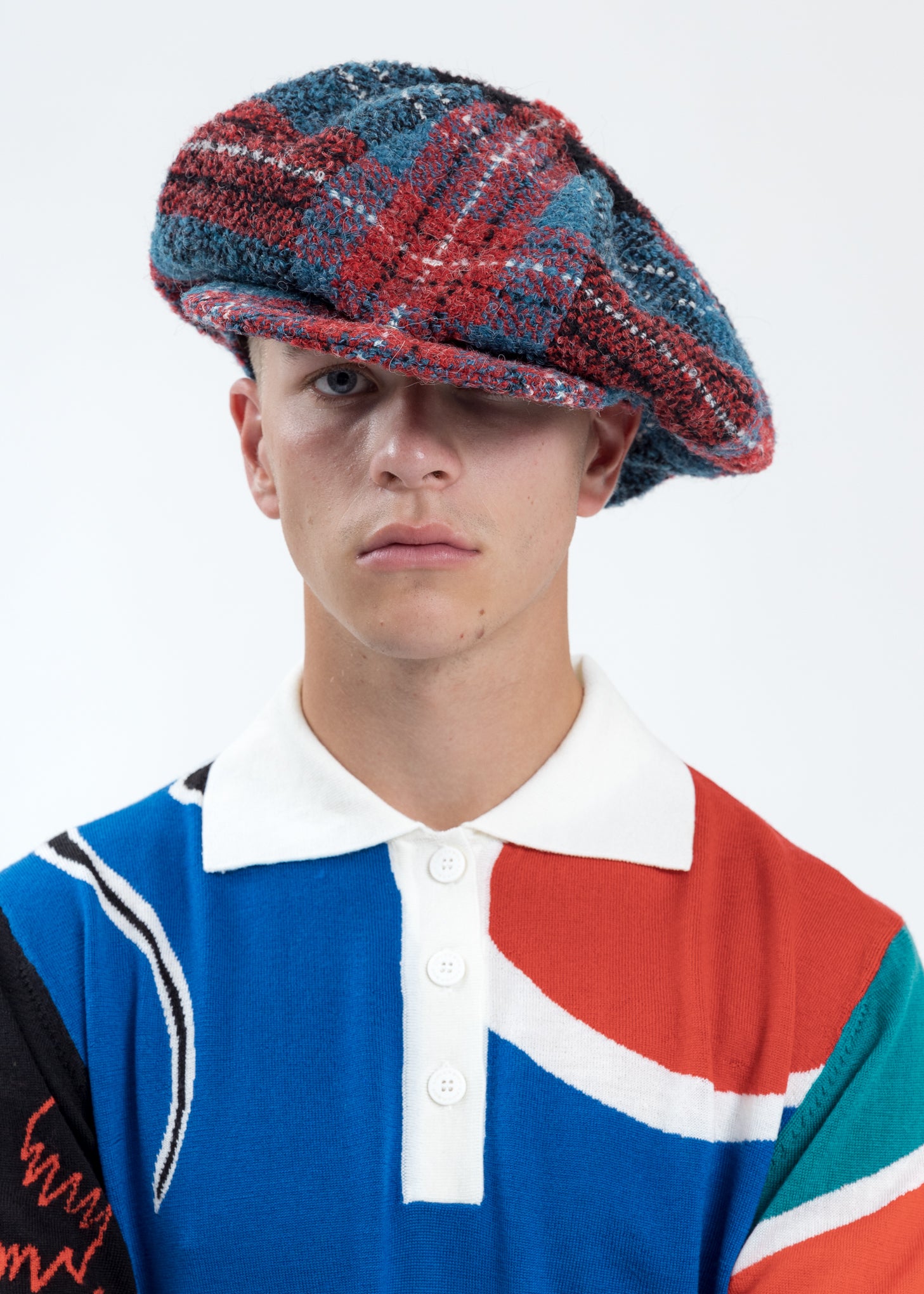 Multicolor Oversized Flat Cap – 017 Shop