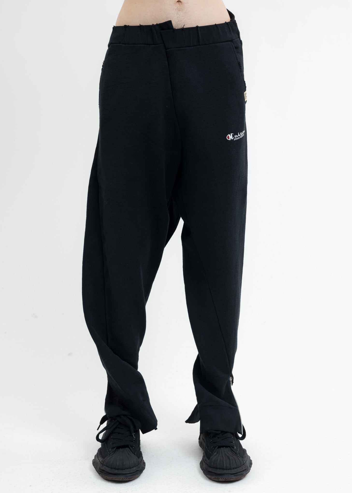 Black Slided Piece Pants – 017 Shop