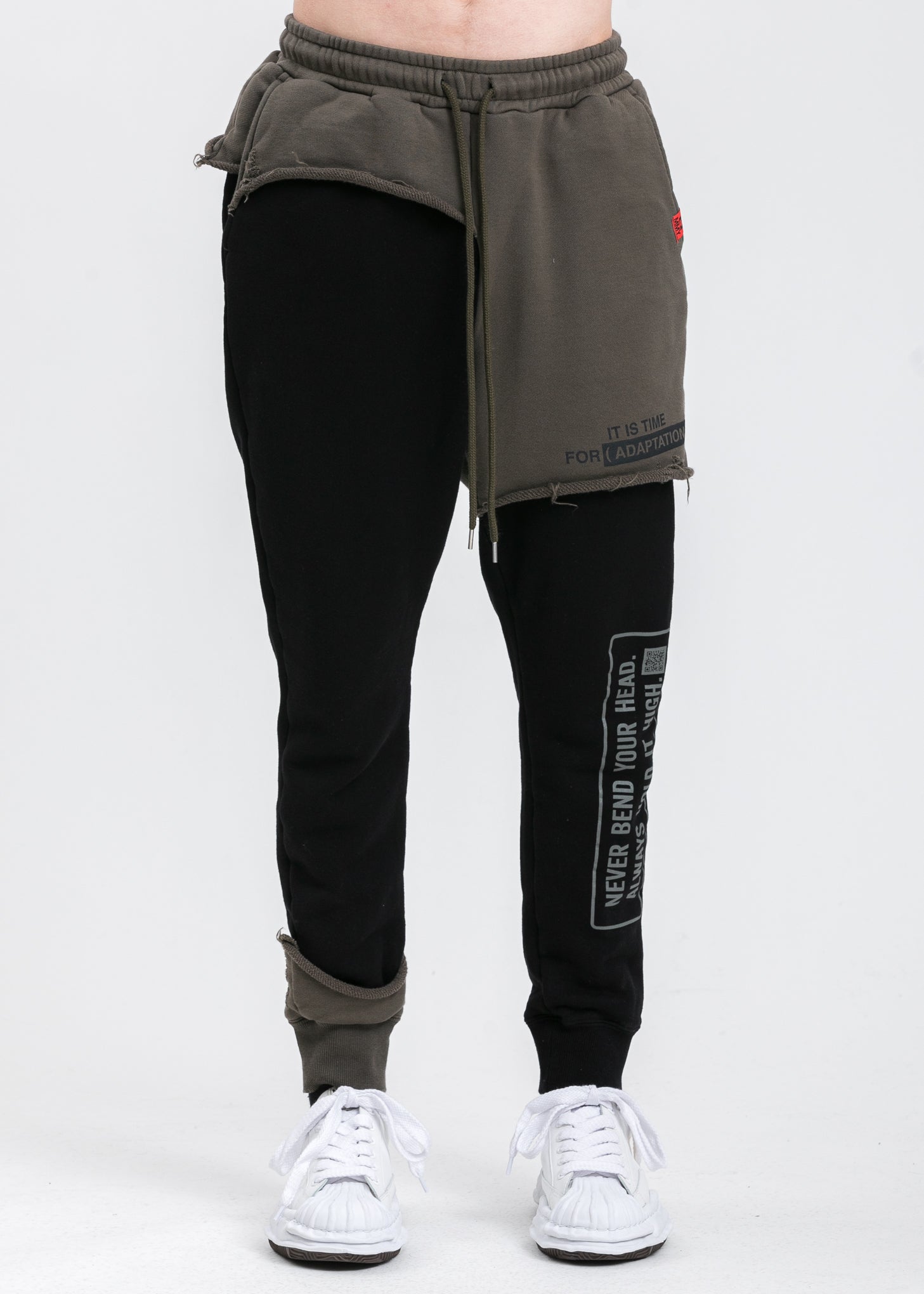 Black Partly Double Pants – 017 Shop